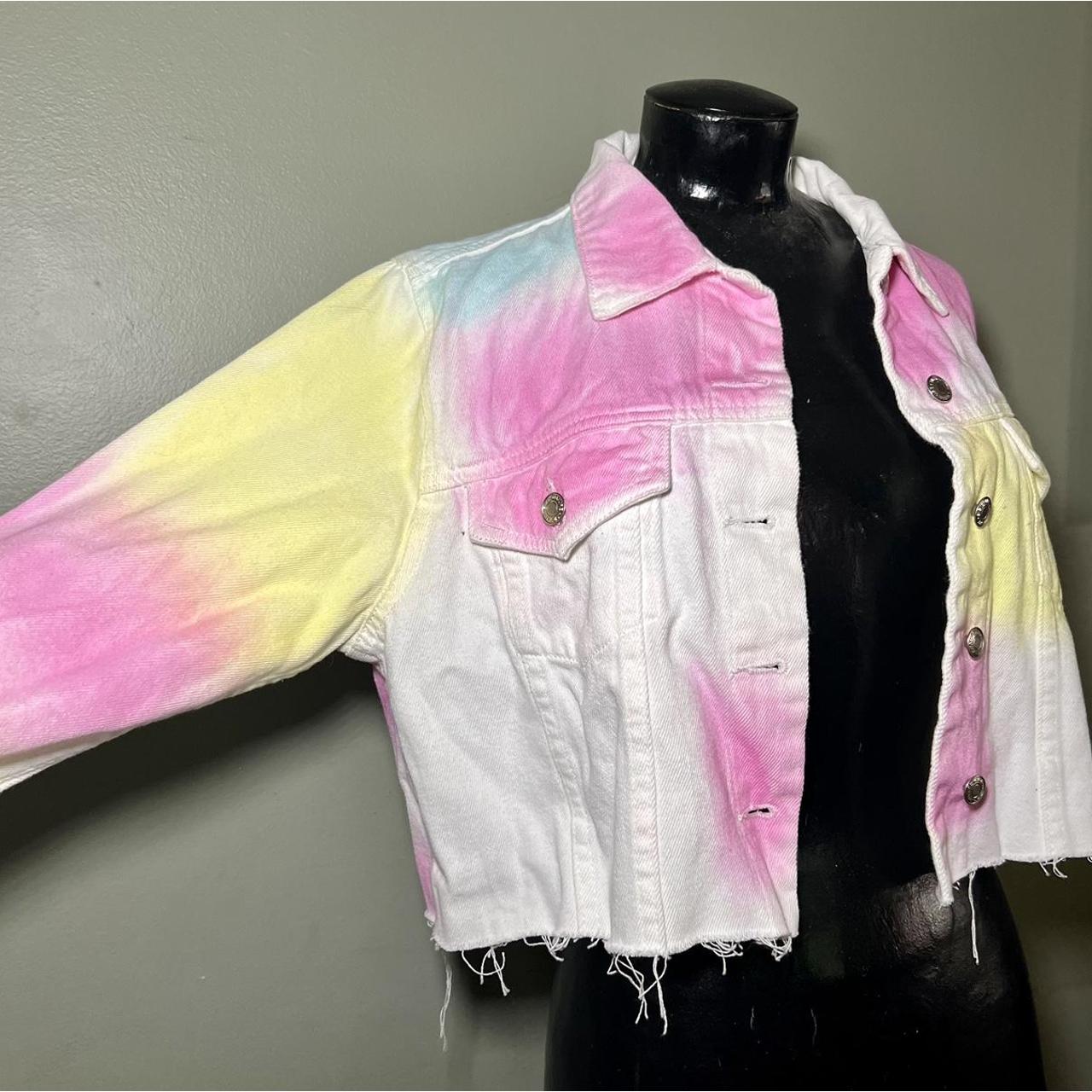 Bunulu Levi Signature Tie Dye Jean Jacket Size:... - Depop