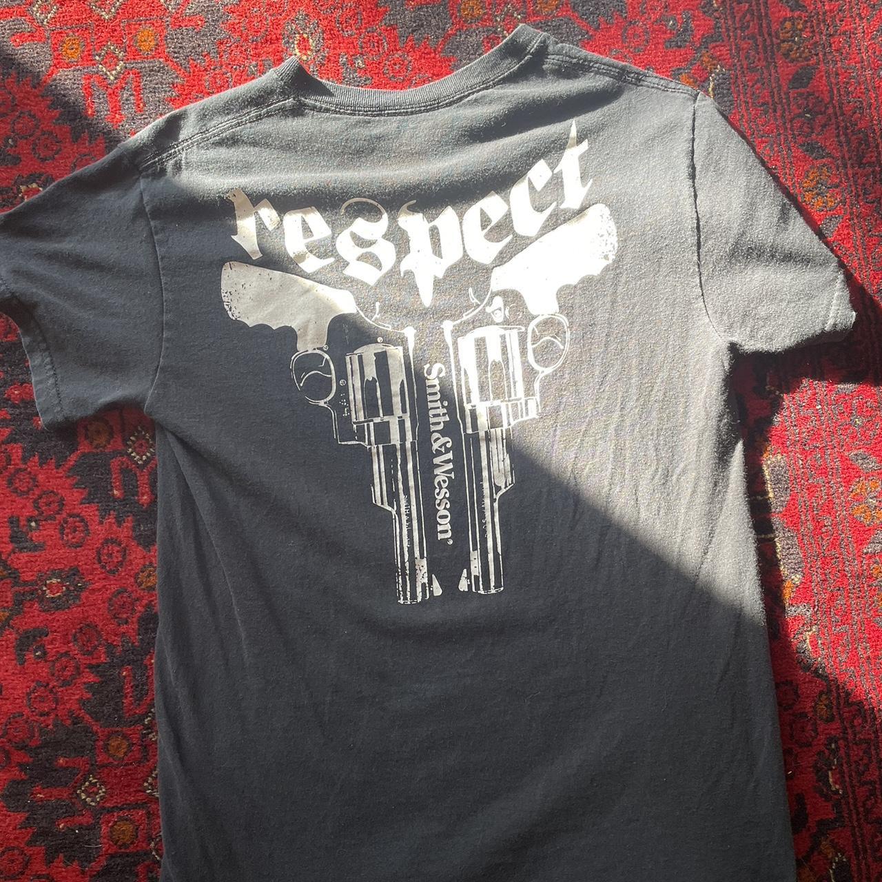 Vintage “Respect” Smith and wesson tee #revolver,... - Depop