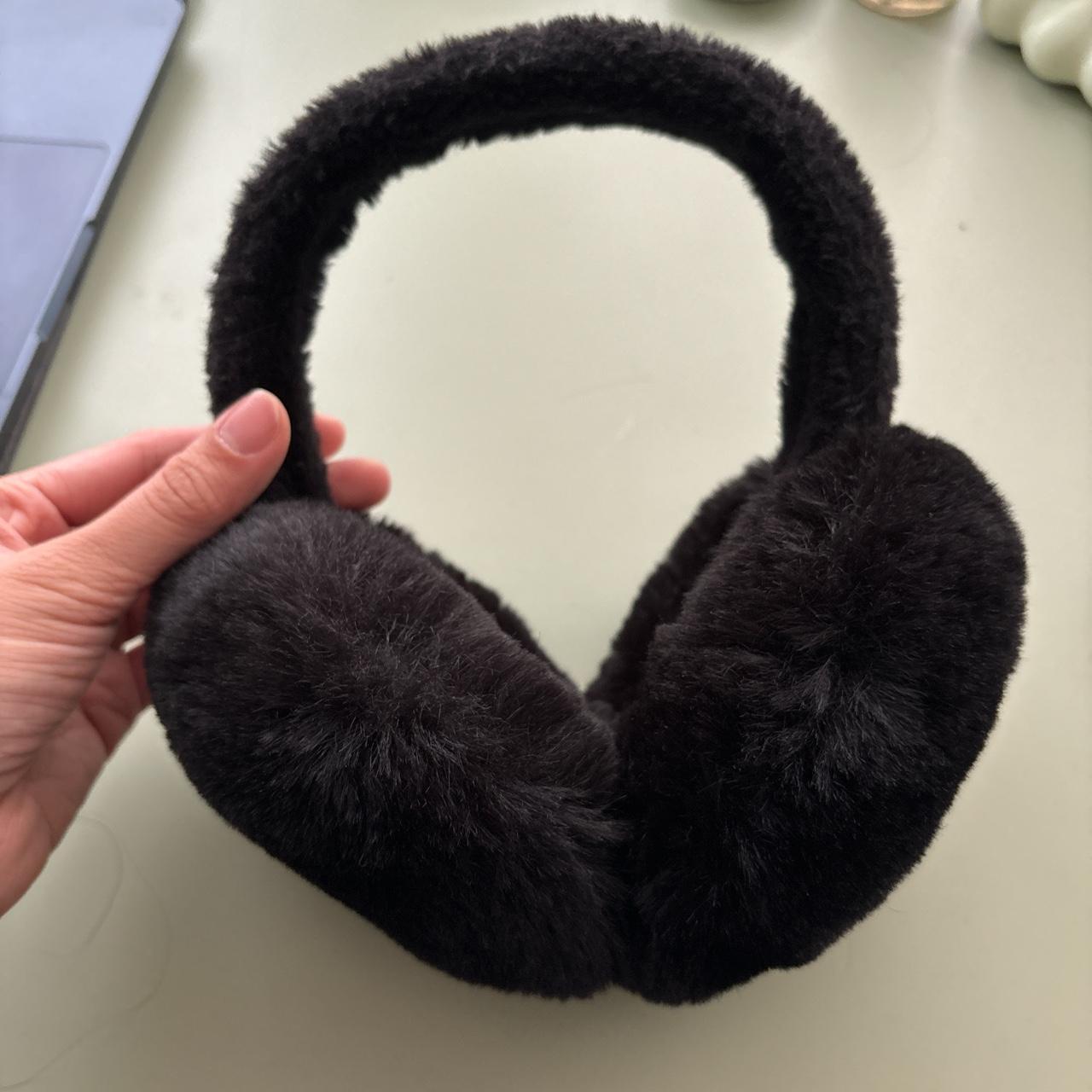 Black womens ear muffs Super comfy and warm Message... - Depop