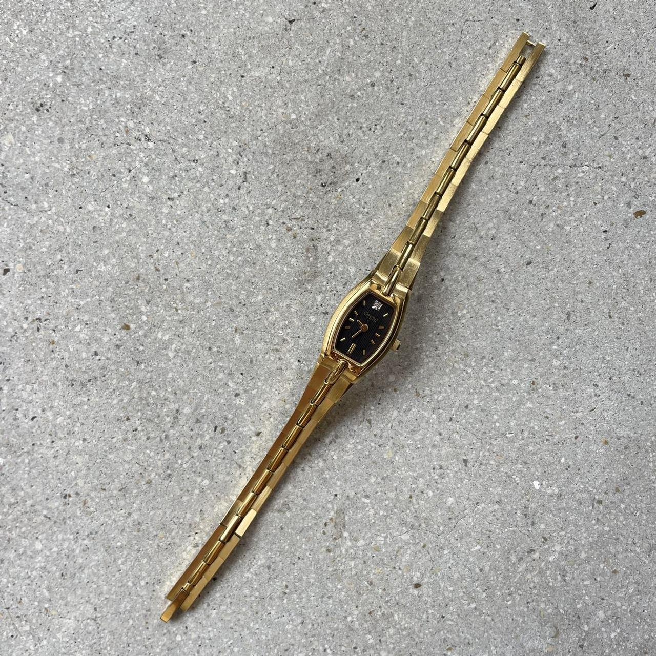 dainty vintage gold watch amazing vintage... - Depop