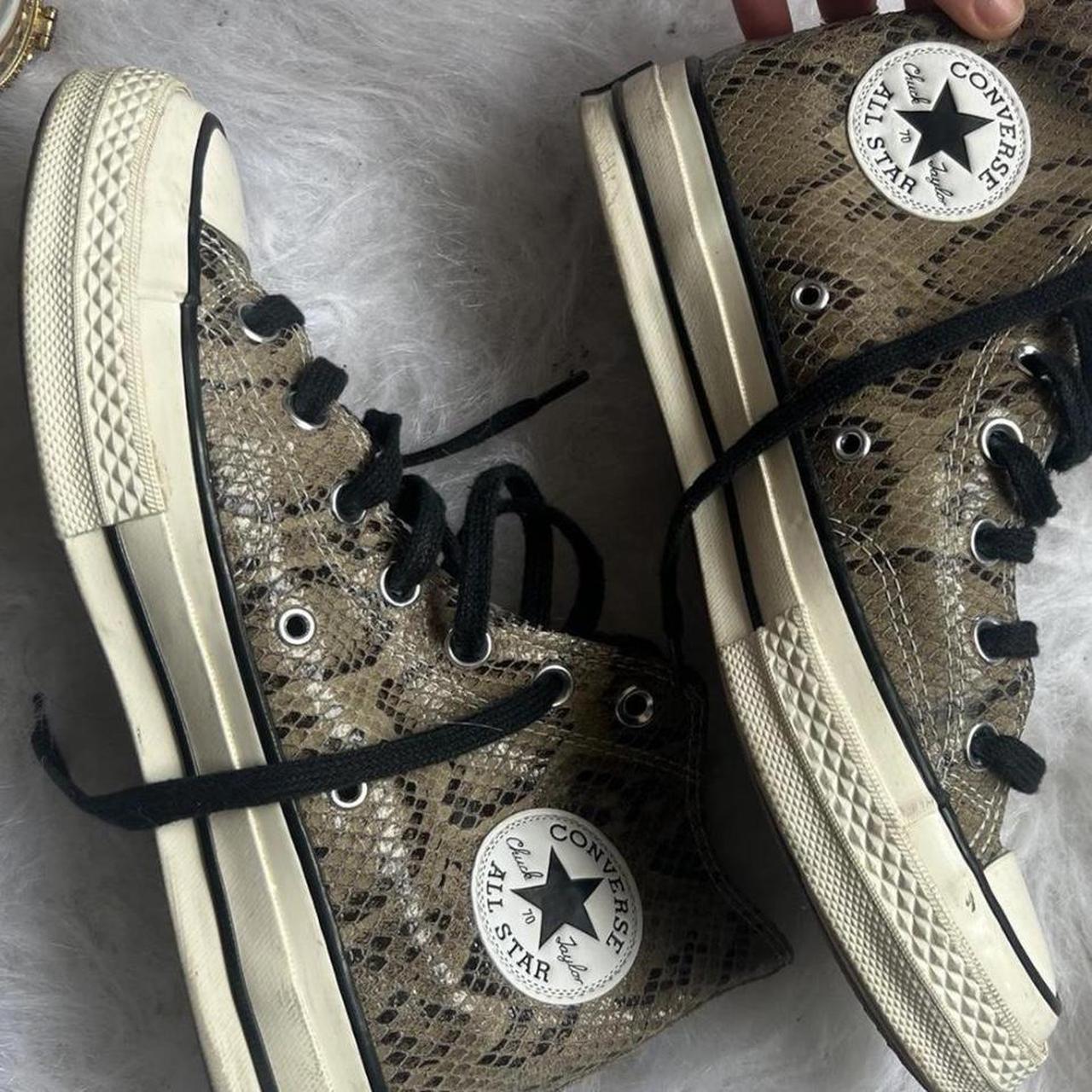 Converse Snake skin high top converse!! High top... - Depop