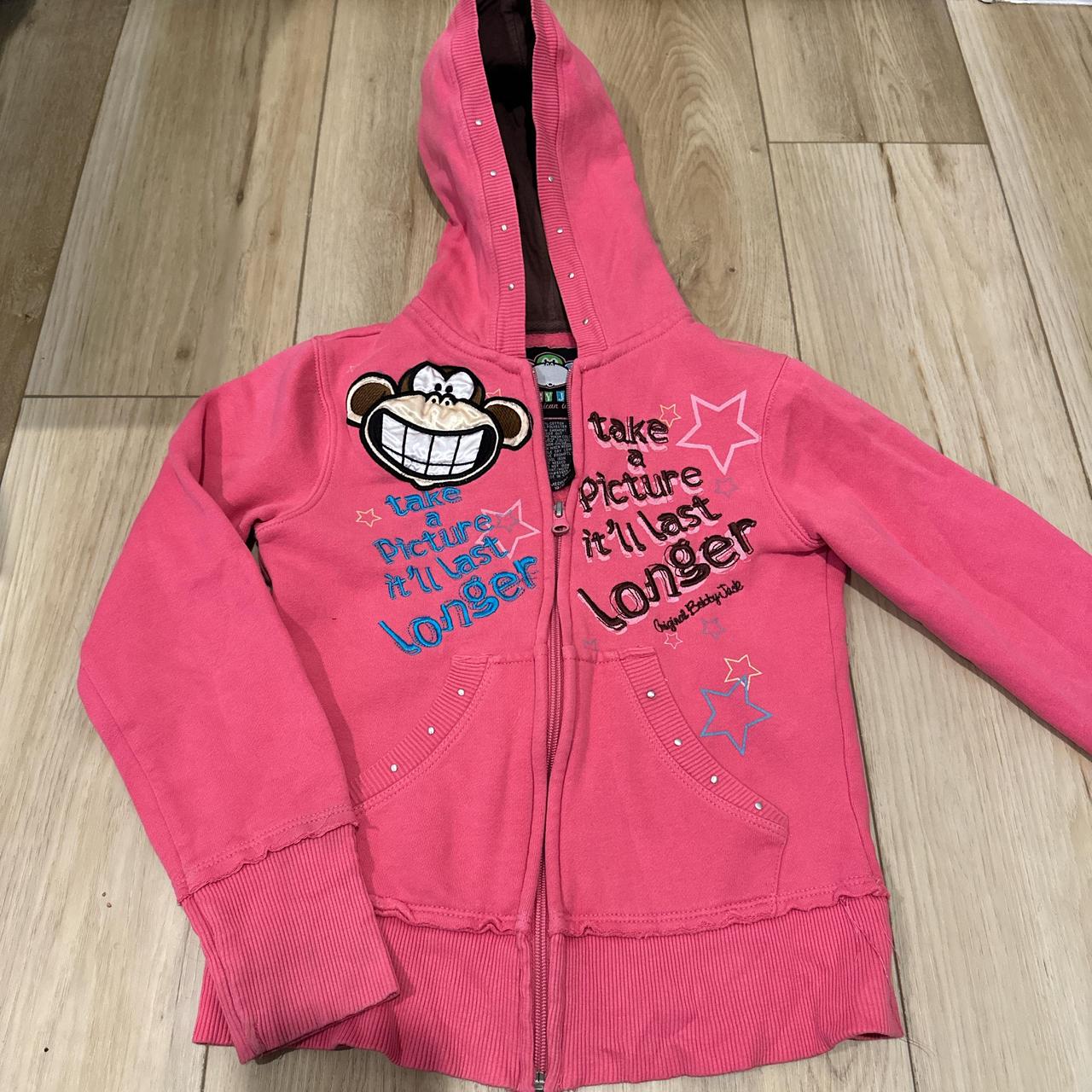 Pink Bobby, Jack zip up jacket size medium 10/12 kids - Depop