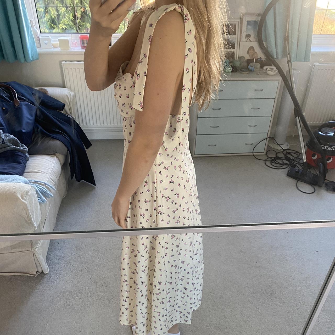 House of cb alicia lemon floral print midi sundress... - Depop