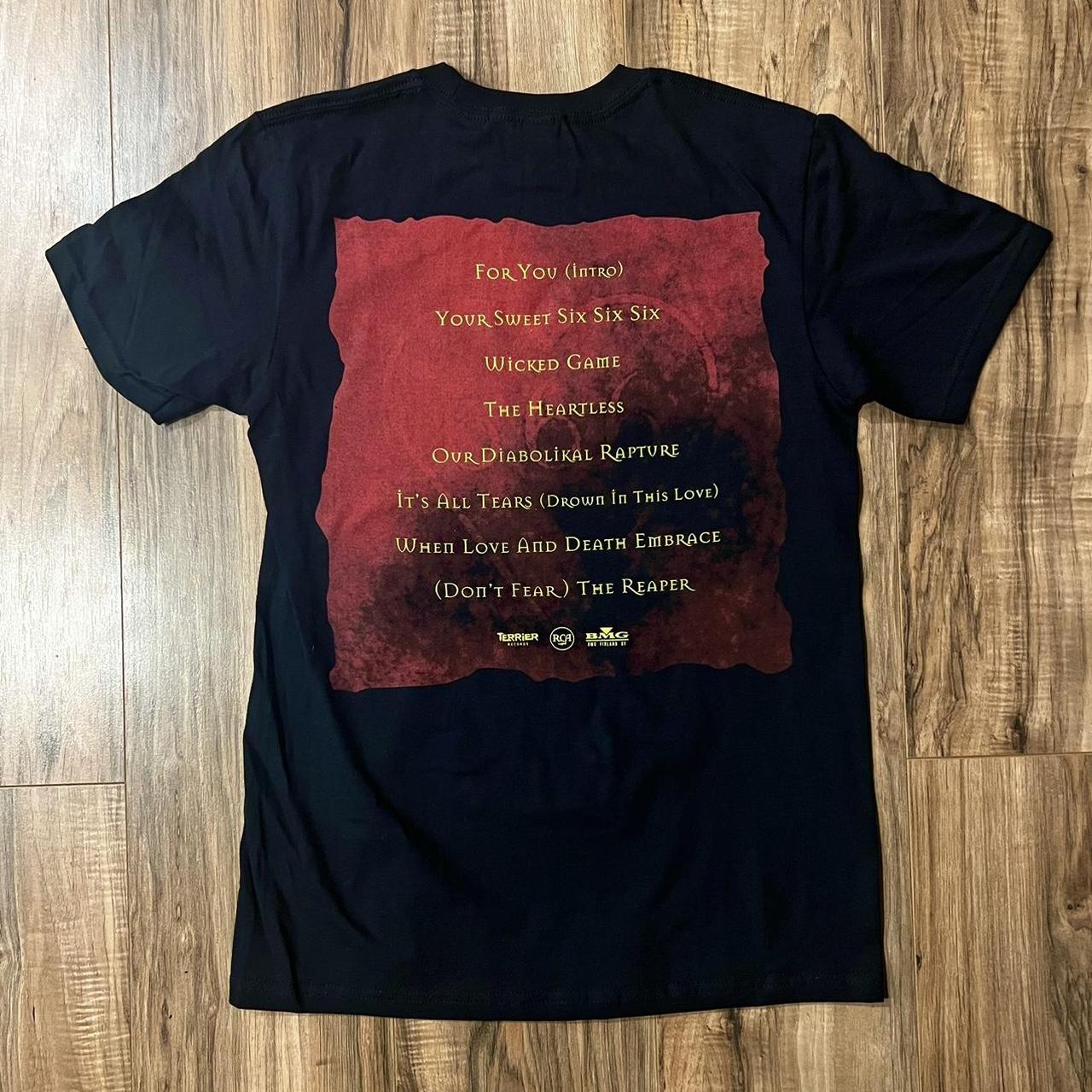 HIM GREATEST LOVESONGS VOL. 666 tracklist shirt... - Depop