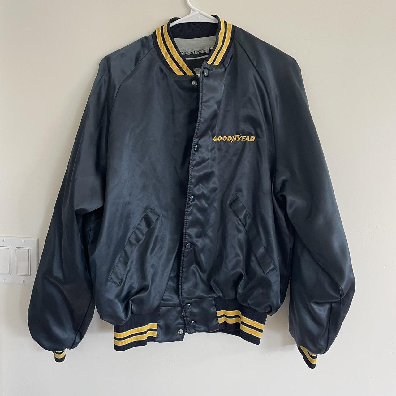 Vintage Goodyear bomber jacket. Size large. Has... - Depop