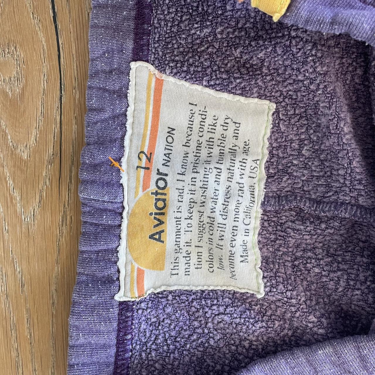 Purple Aviator nation sweatpants. Fit a womens xs/s.... - Depop