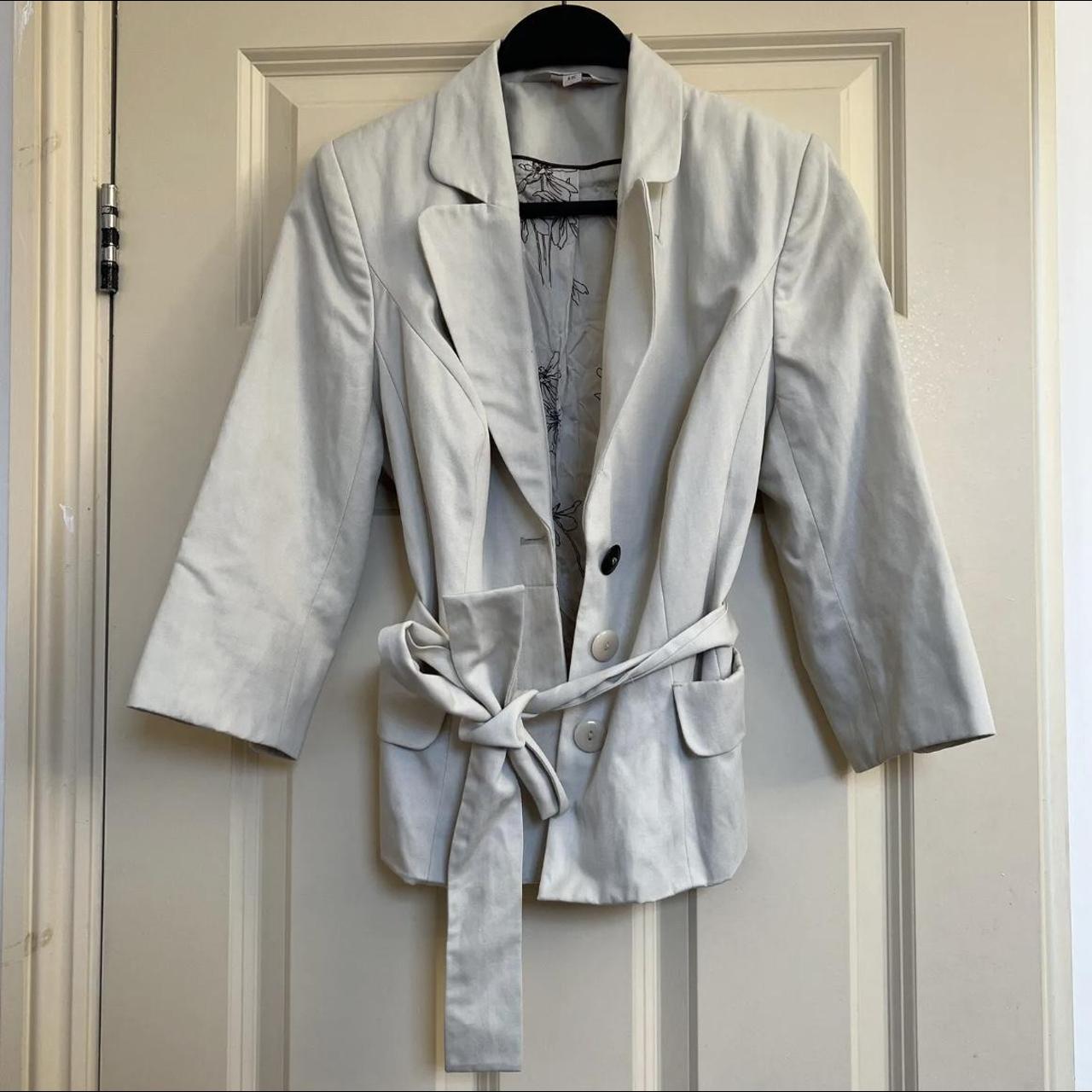 Bravissimo Women's Cream and Tan Jacket | Depop