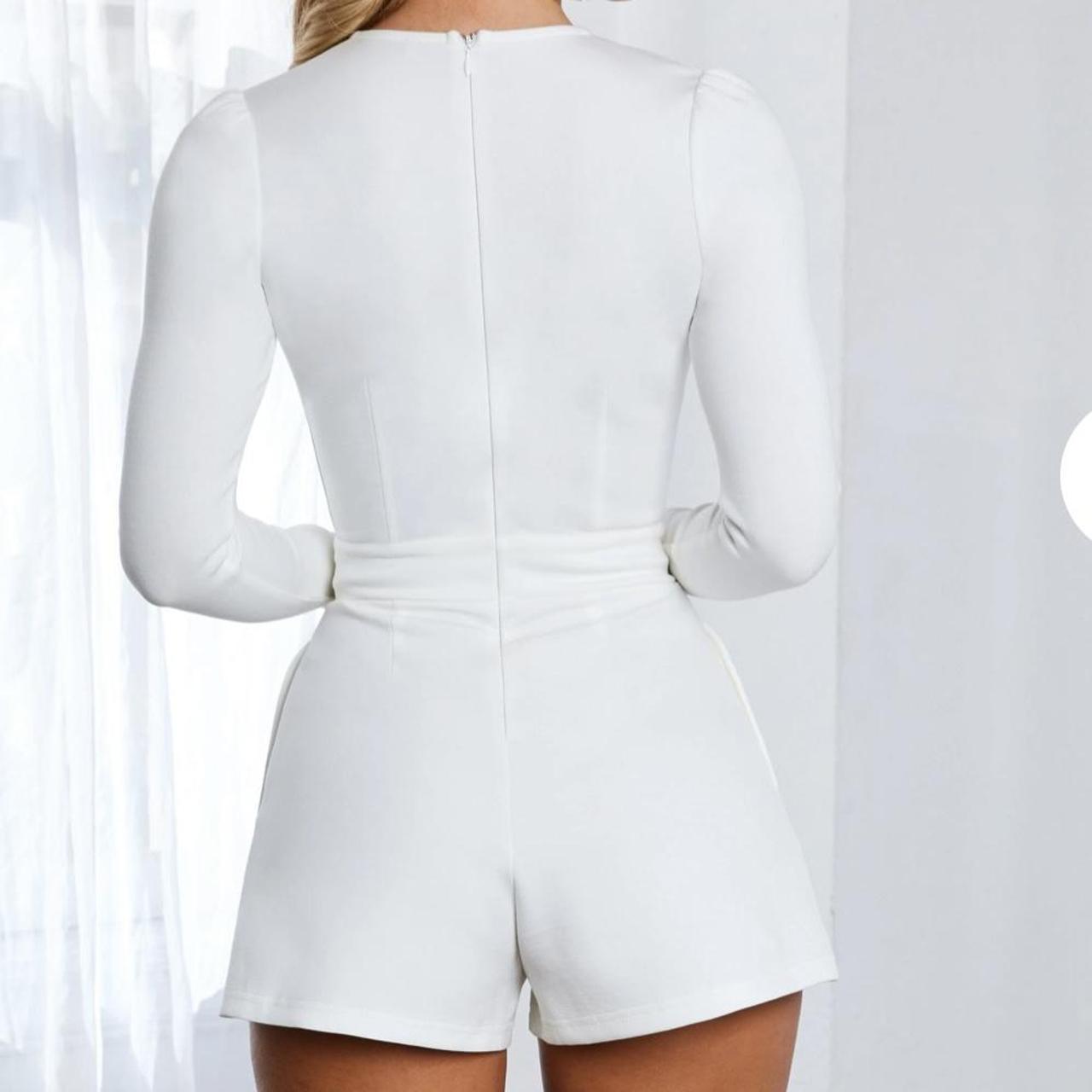 Babyboo White Retrospect playsuit never worn size... - Depop