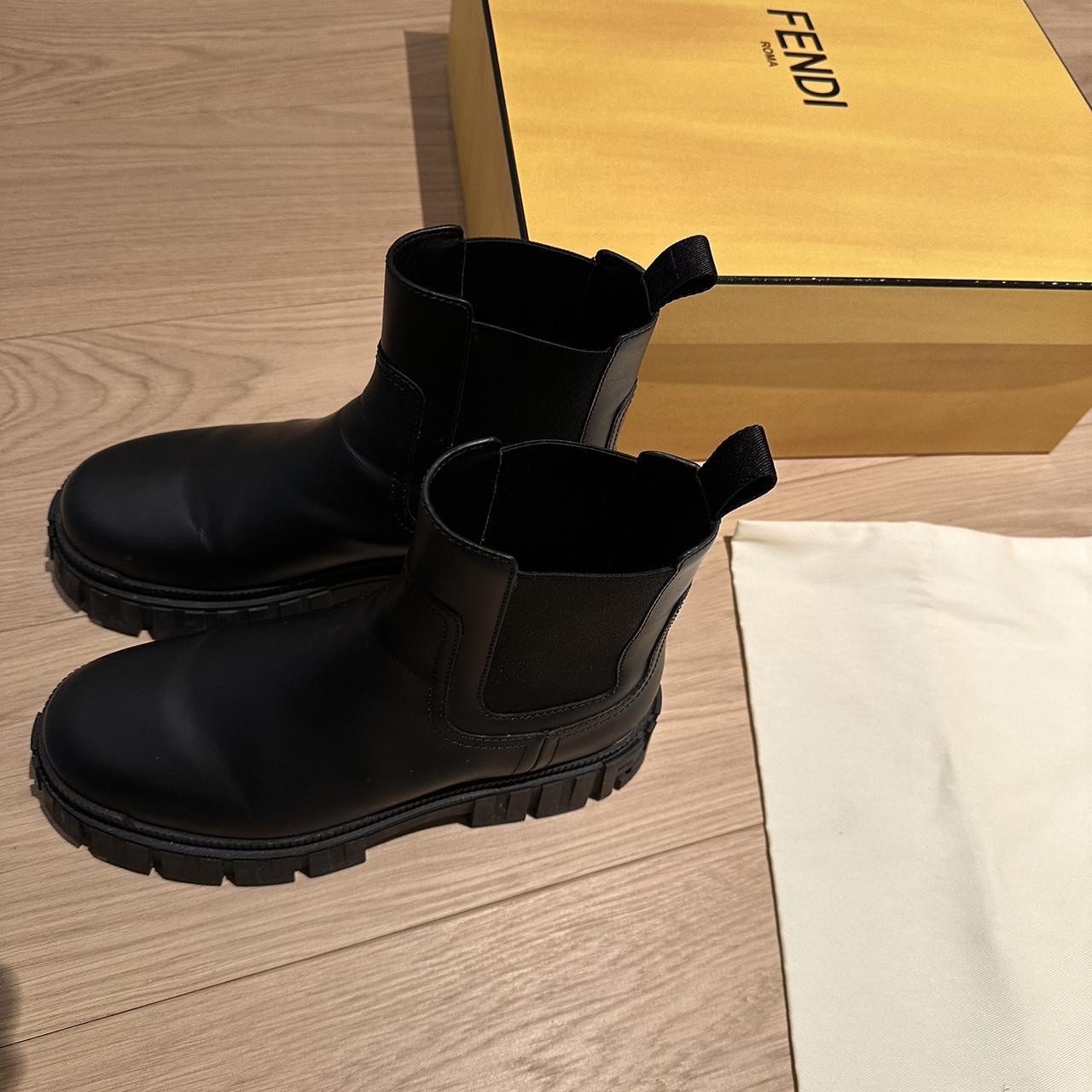 Fendi Force Leather Chelsea Boots (comes with box... - Depop