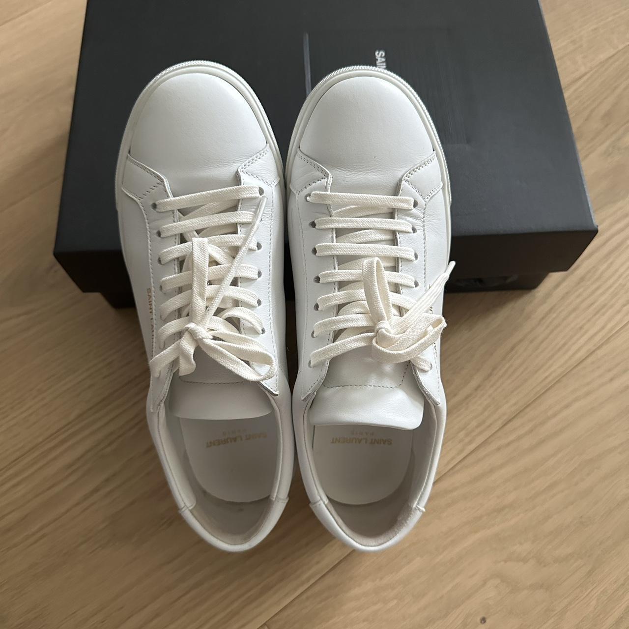 Saint Laurent Andy Leather Sneakers (comes with box... - Depop