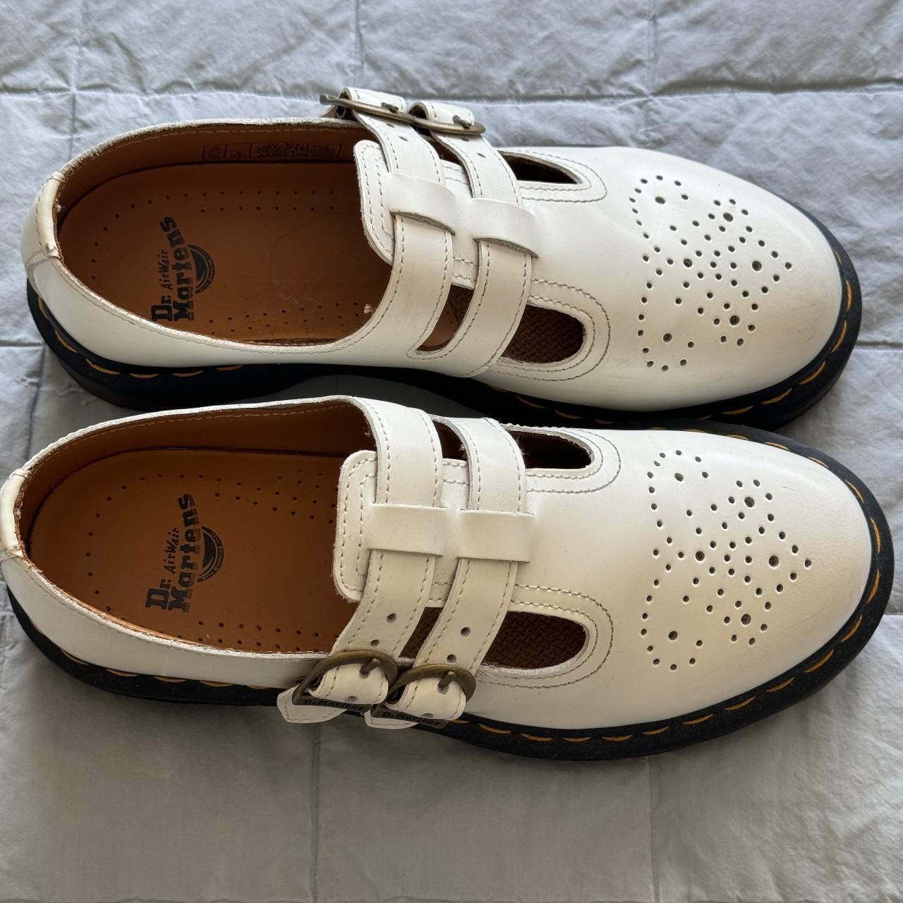 White Doc Marten Mary Janes Size 6/6.5 EU 37 Great... | Depop
