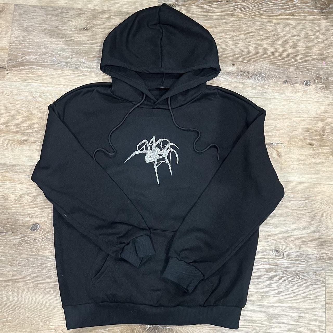 Black grunge / goth opium hoodie - good material... - Depop