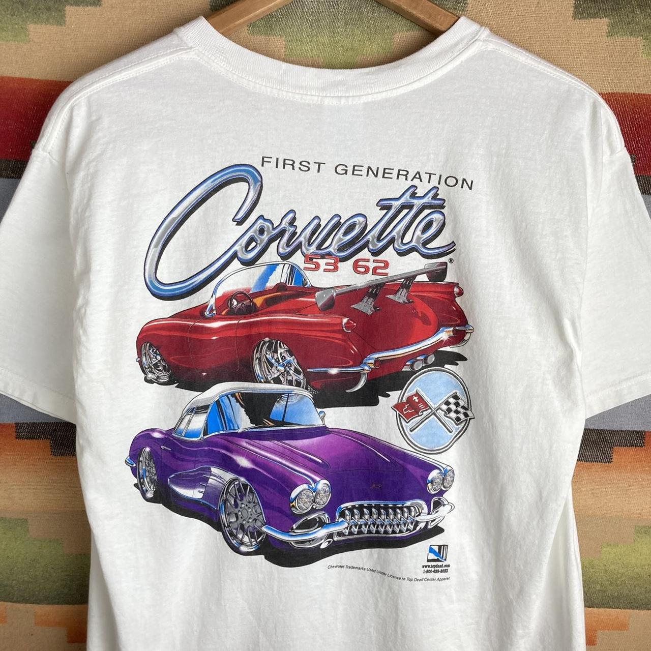 Vintage Corvette White T-shirt | Size Large Great... - Depop