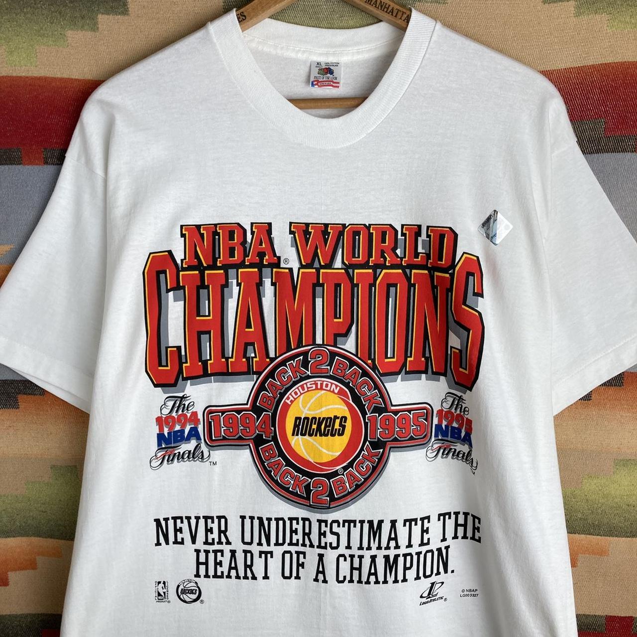 Vintage 90s 1995 Houston Rockets NBA Basketball... - Depop