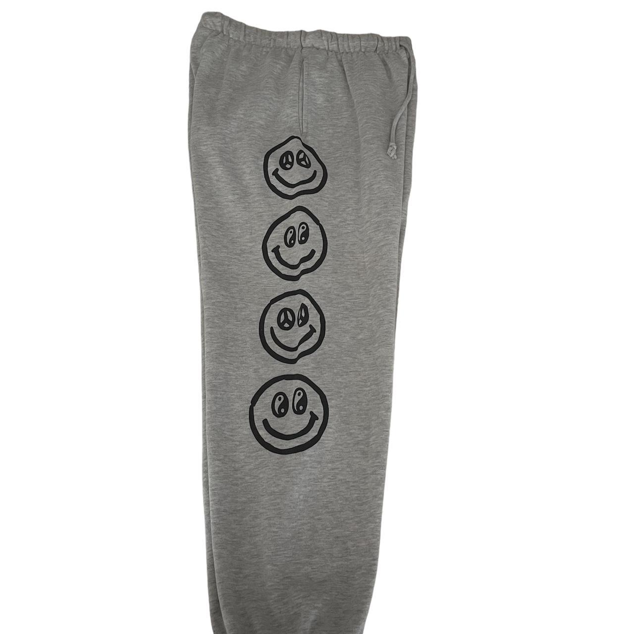 PacSun Smiley Face Graphic Sweatpants Brand:... - Depop
