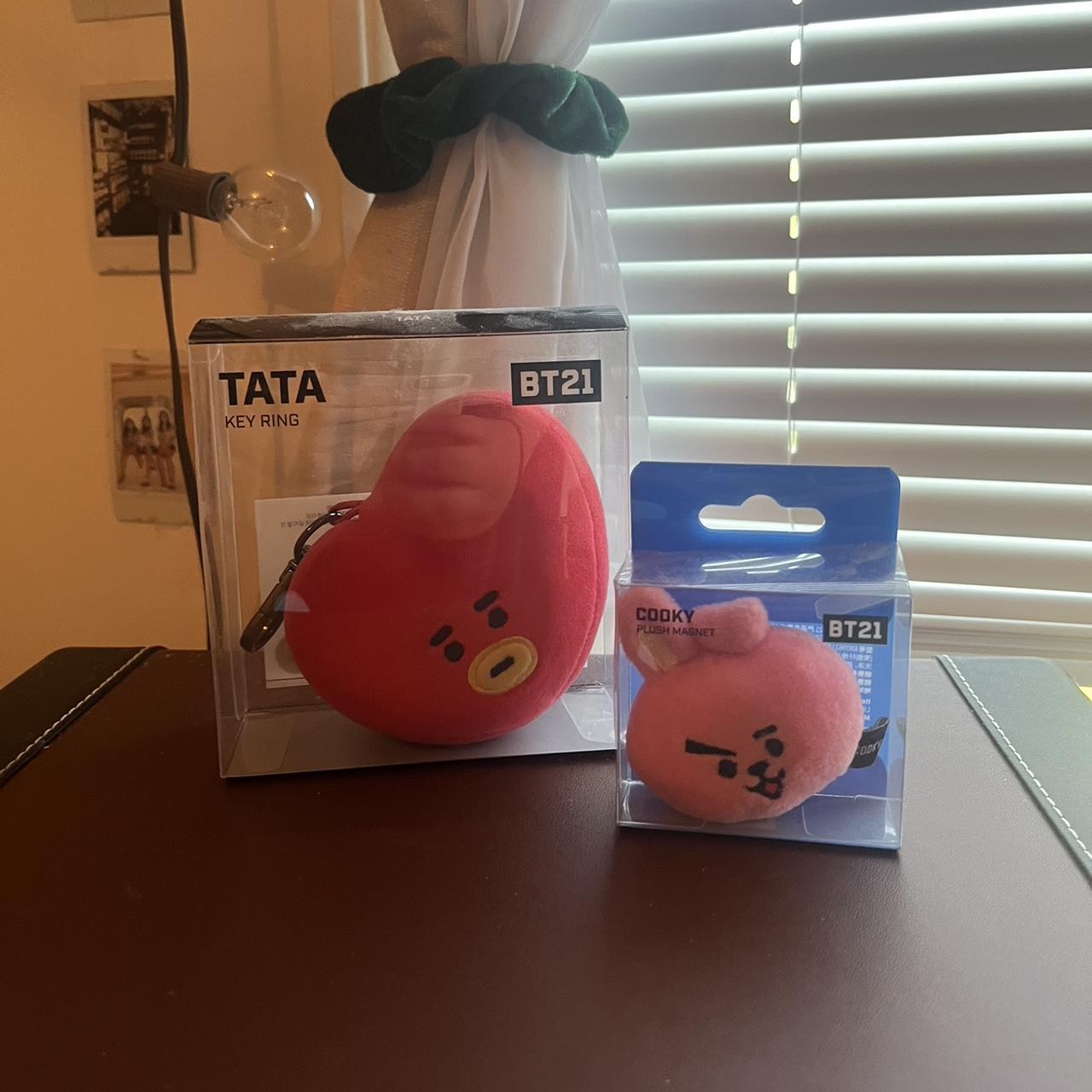 BTS BT21 COOKY & TATA KEYCHAIN & MAGNET The boxes... - Depop