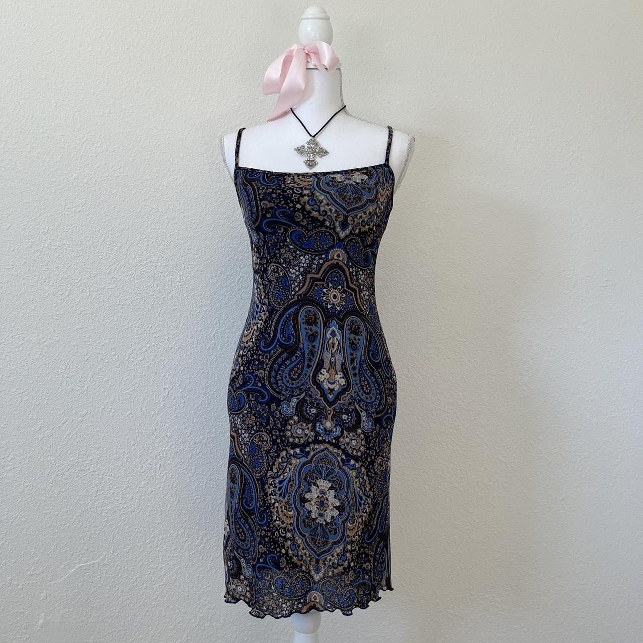 early 2000s mesh midi dress 🎀 INFO: vintage y2k... - Depop