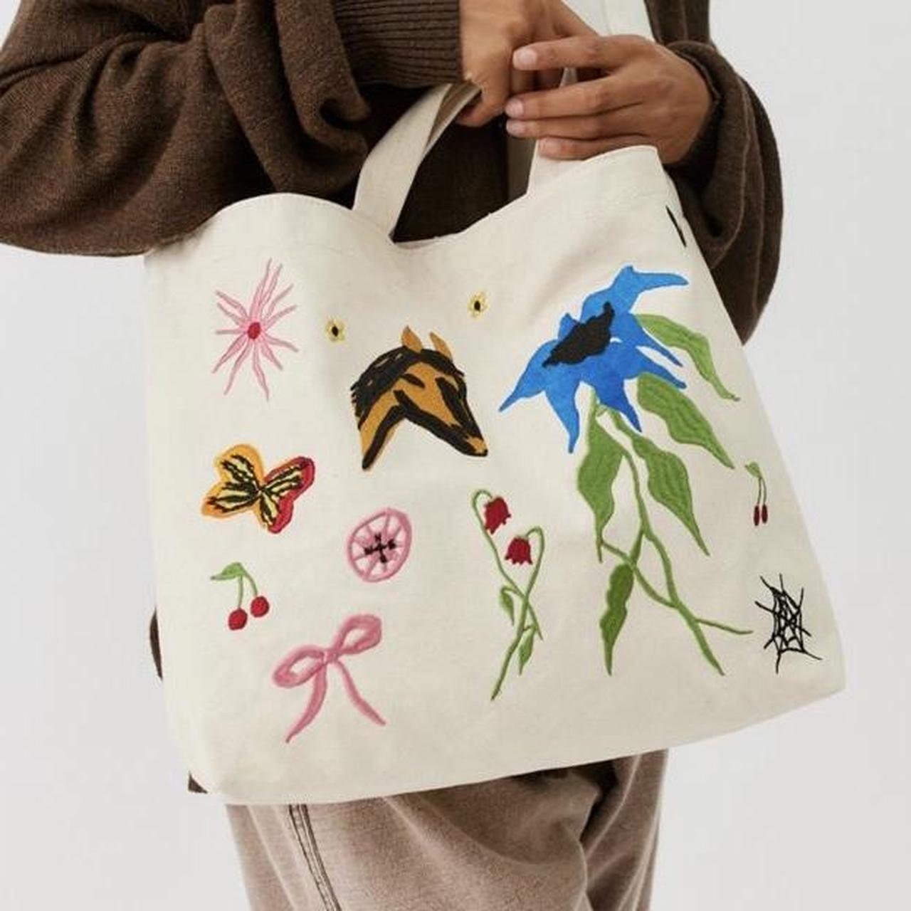 Baggu Horizontal Duck Bag. Collab with Jessica... - Depop