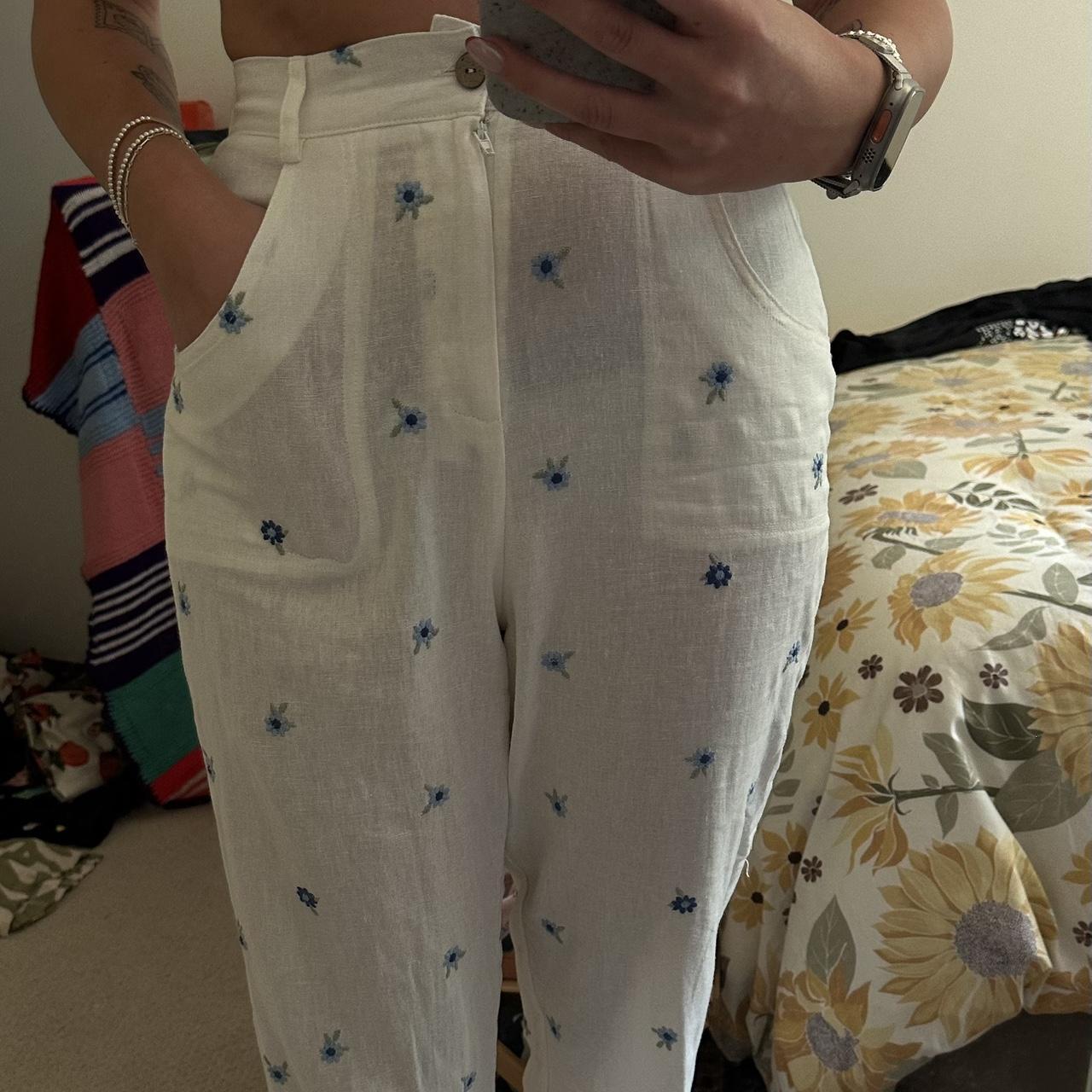 ghanda pants size 8 worn a couple of times $15 - Depop