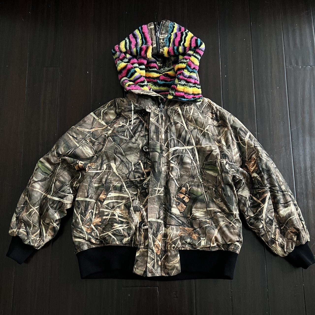 FRIED RICE Reversible Rave Jacket chest 26” length 27” - Depop