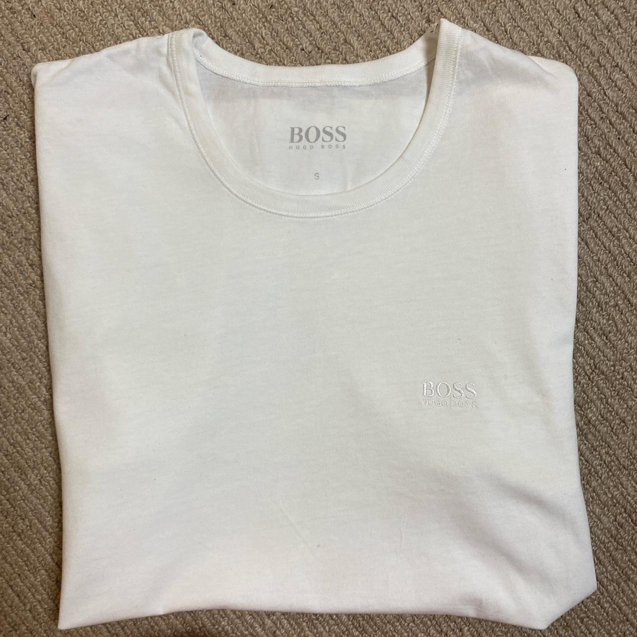 Hugo Boss White tee - Size Small Excellent... - Depop