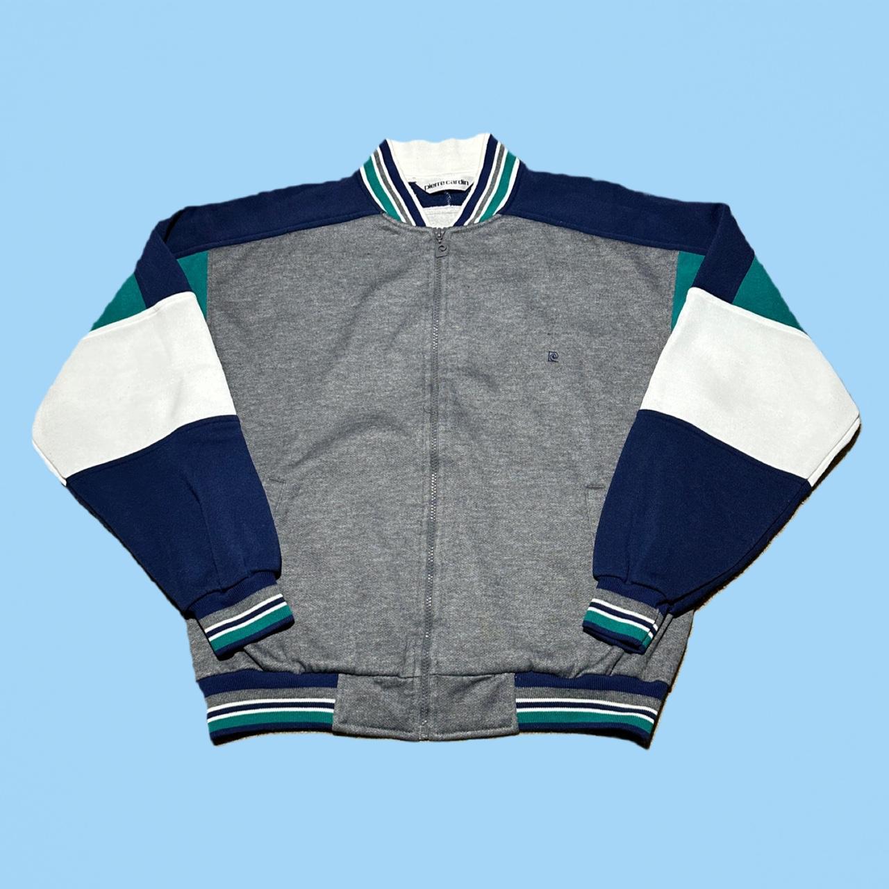 Vintage 1990s Pierre Cardin Colorblock Charcoal... - Depop