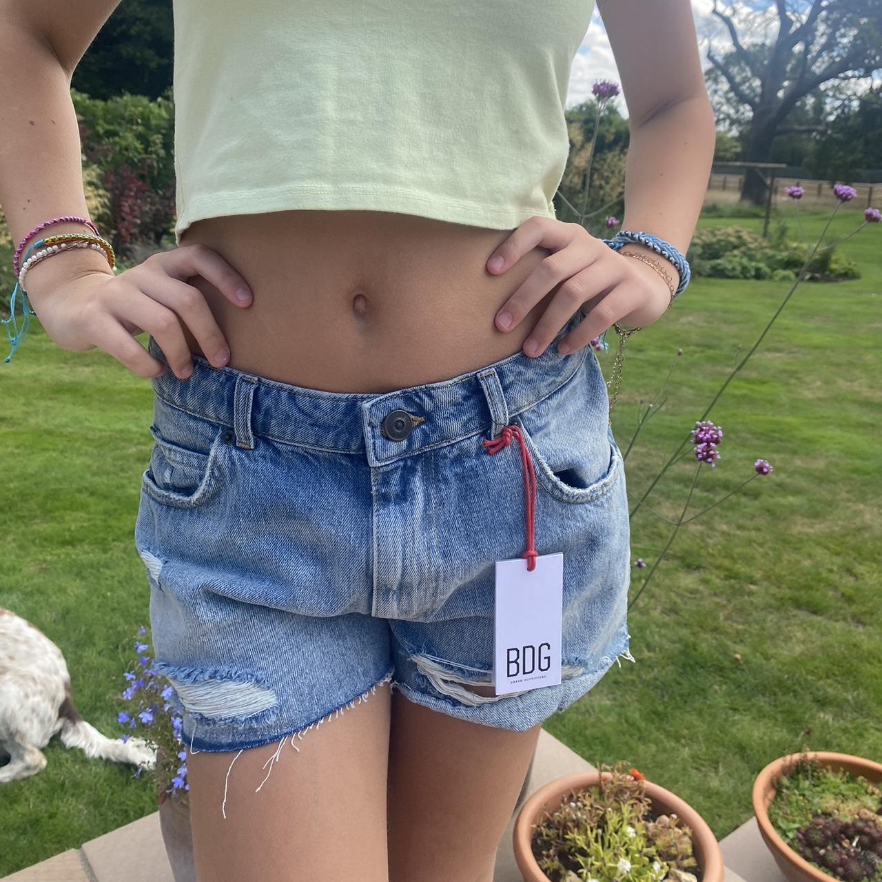 BDG low rise denim boyfriend shorts Never work tags... - Depop