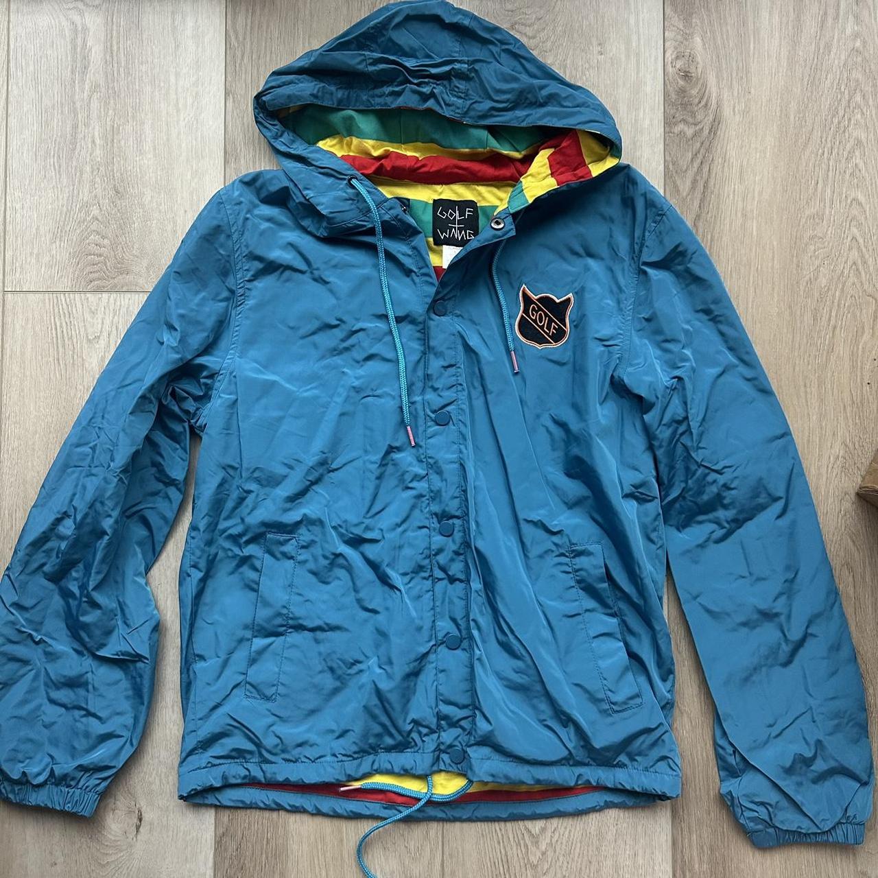 Wolfgang x Odd Future Blue Native OG Cat Snap Jacket... - Depop