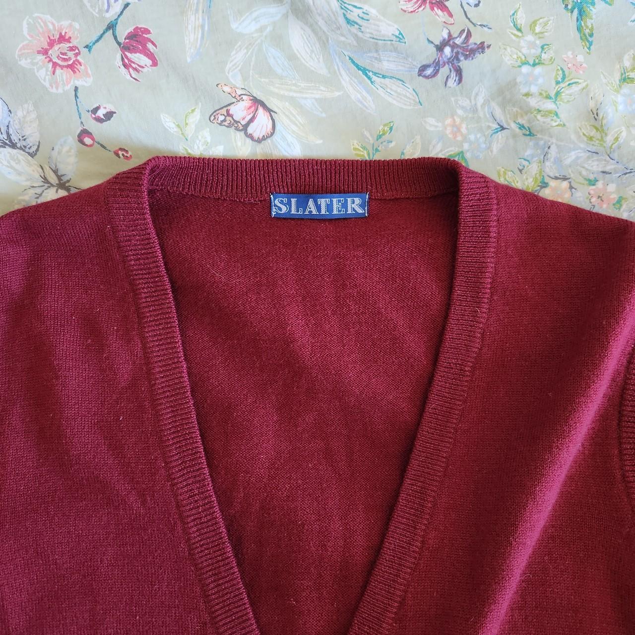 slater vintage red vest ☆ no size labelled and... - Depop
