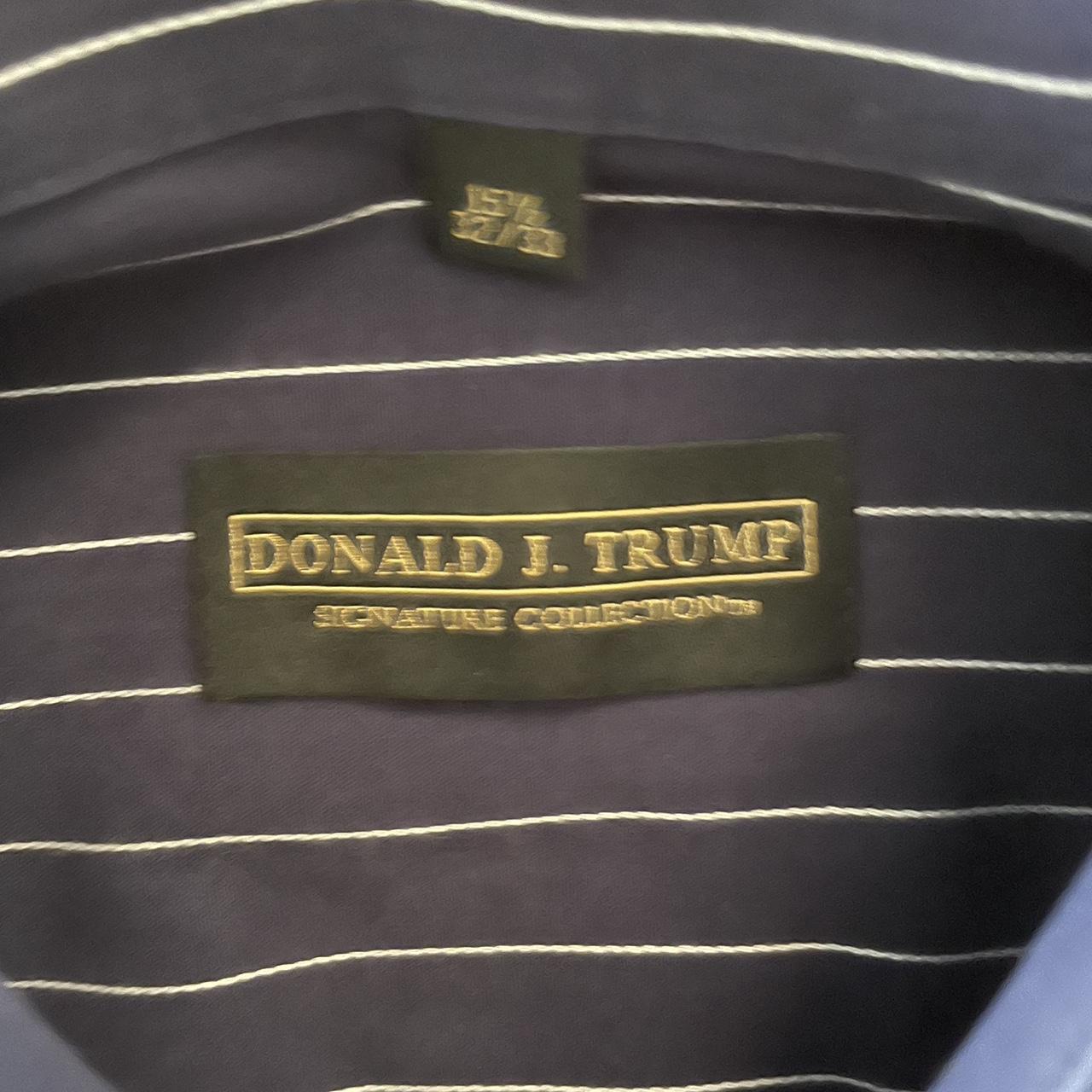 Donald J Trump Signature Collection Blue Pinstripe... - Depop