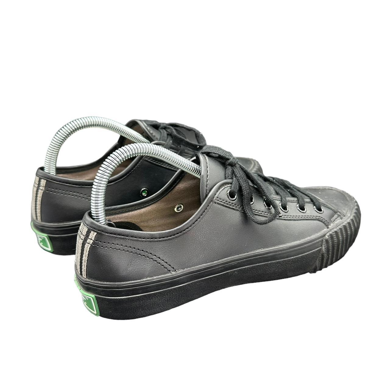 PF Flyers 44520 Lo Sandlot Black Leather Sneaker... - Depop