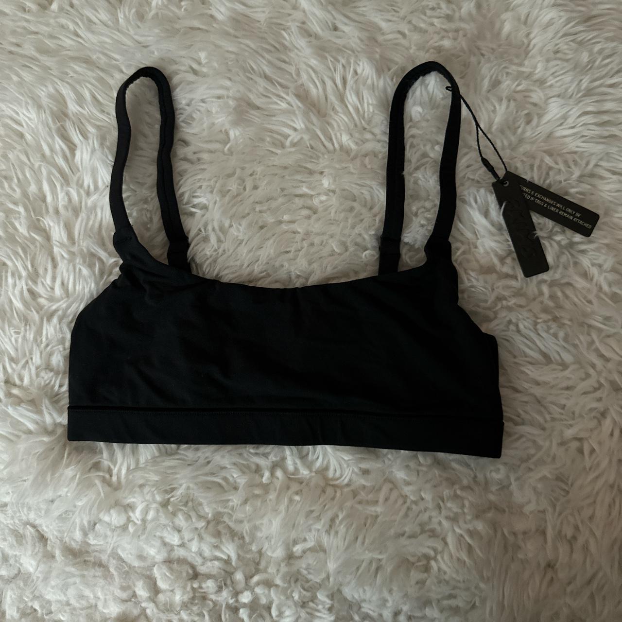 Skims brand new with tags onyx bralette 🖤 Size... - Depop