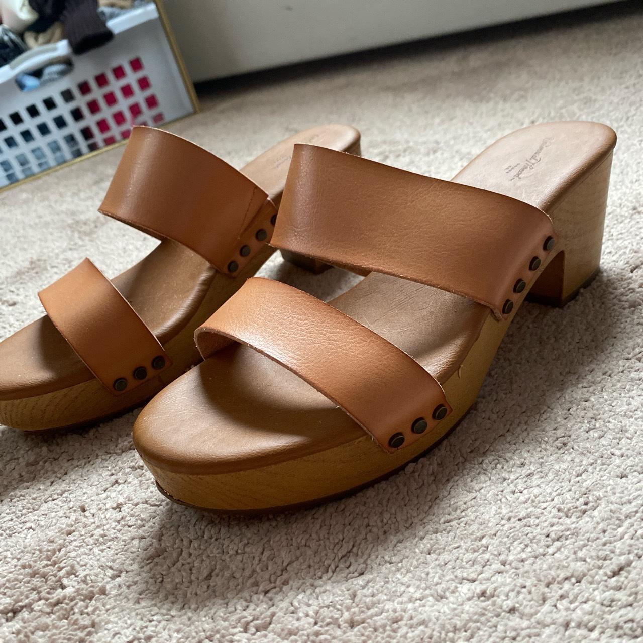 tan clogs from Target. super comfortable! - Depop