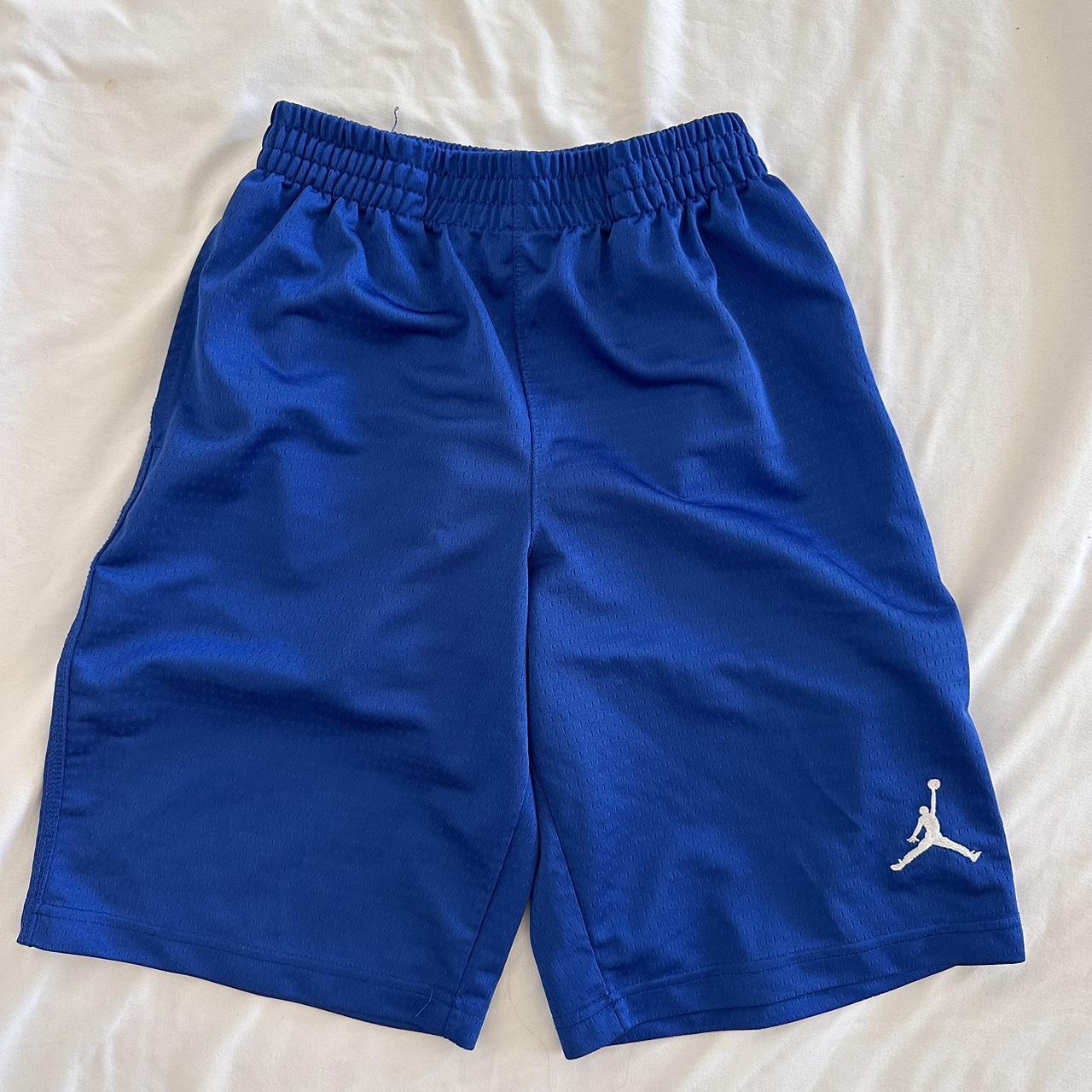 Blue Jordan basketball shorts! Boys size medium... - Depop