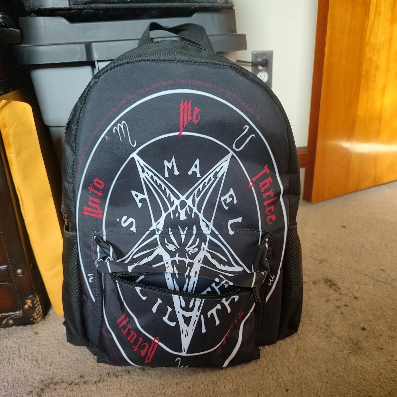 Baphomet Satan backpack - Depop