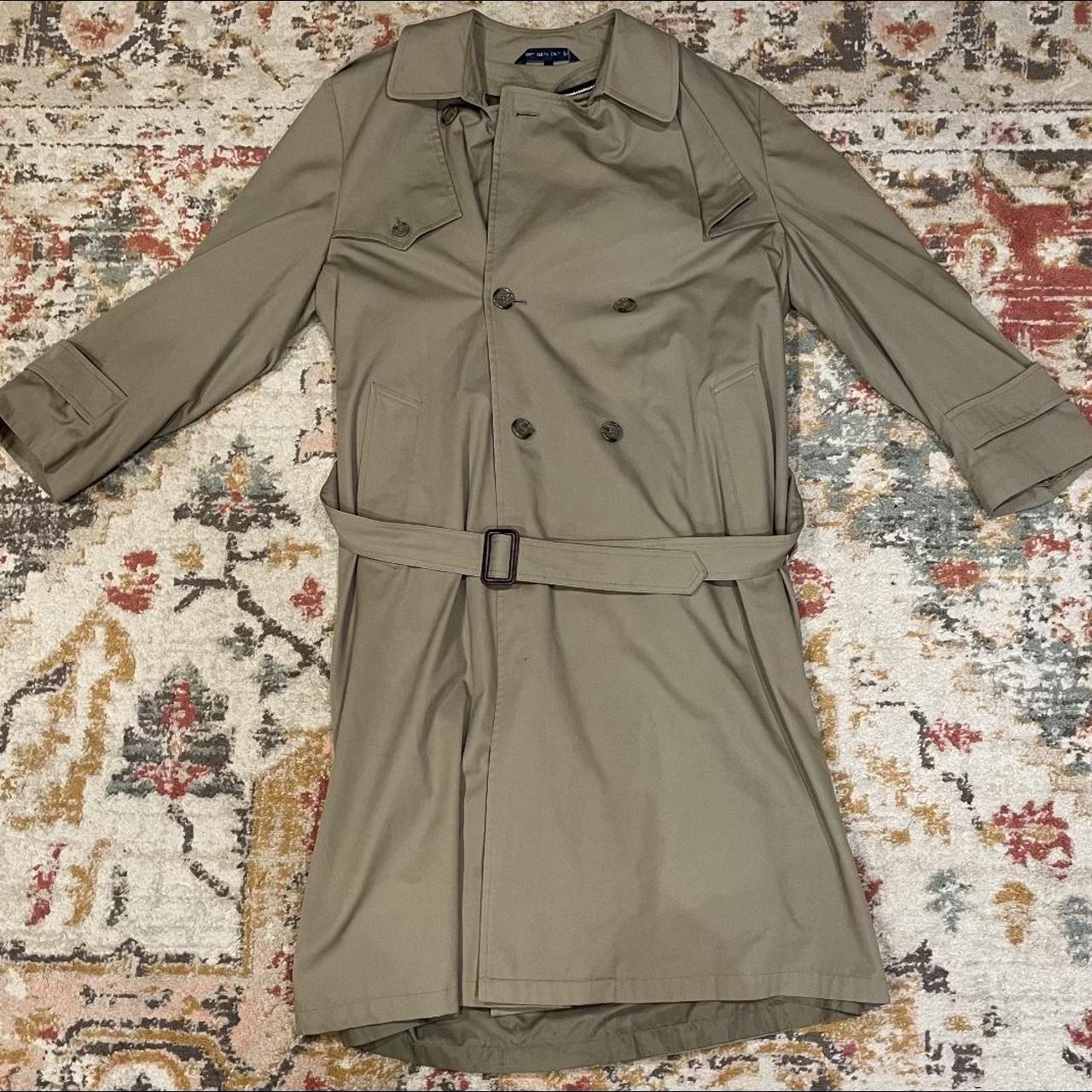 Chaps Ralph Lauren Men's Beige Trench Coat Size:... - Depop