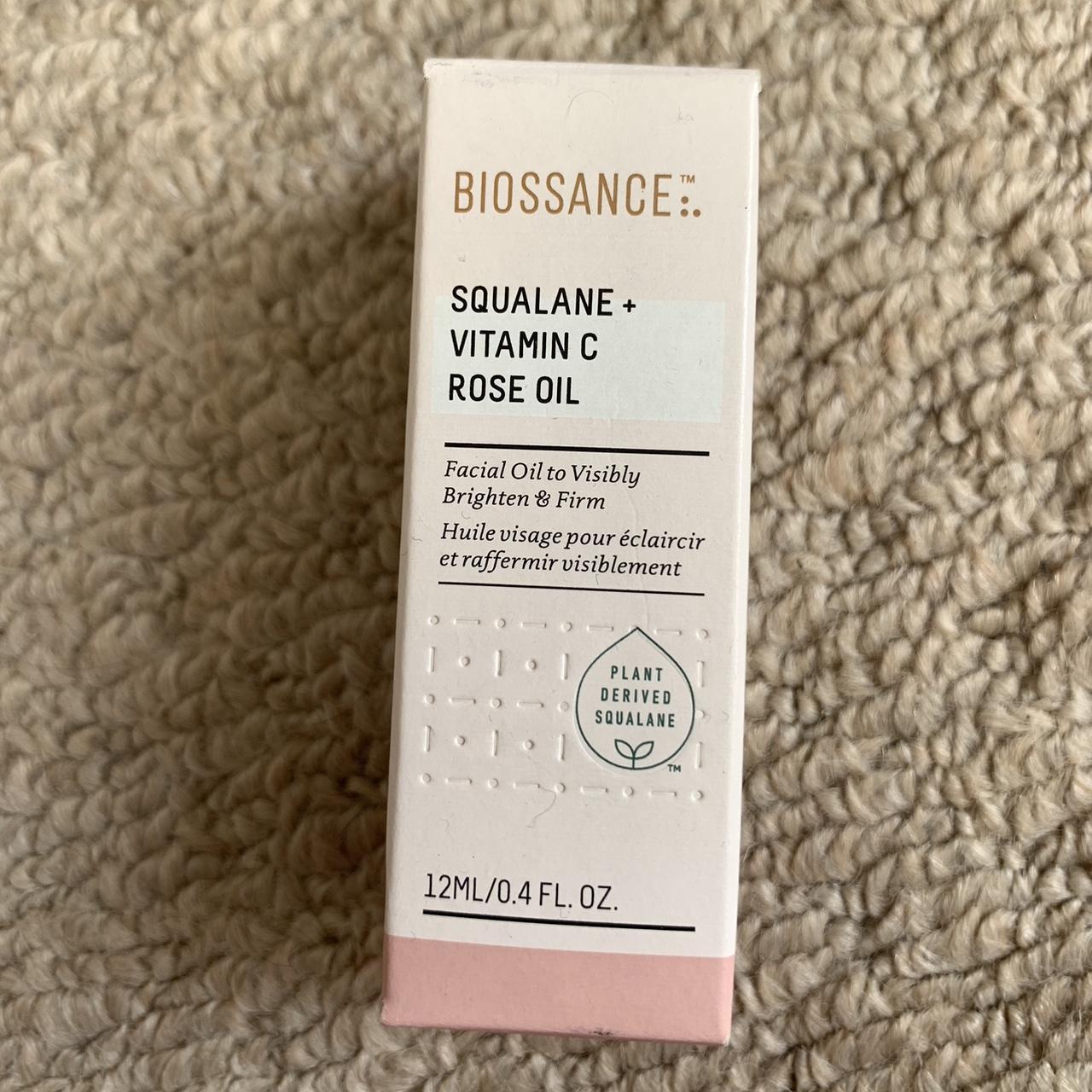 Biossance Squalane + Vitamin C Rose Oil 12ml Brand... - Depop
