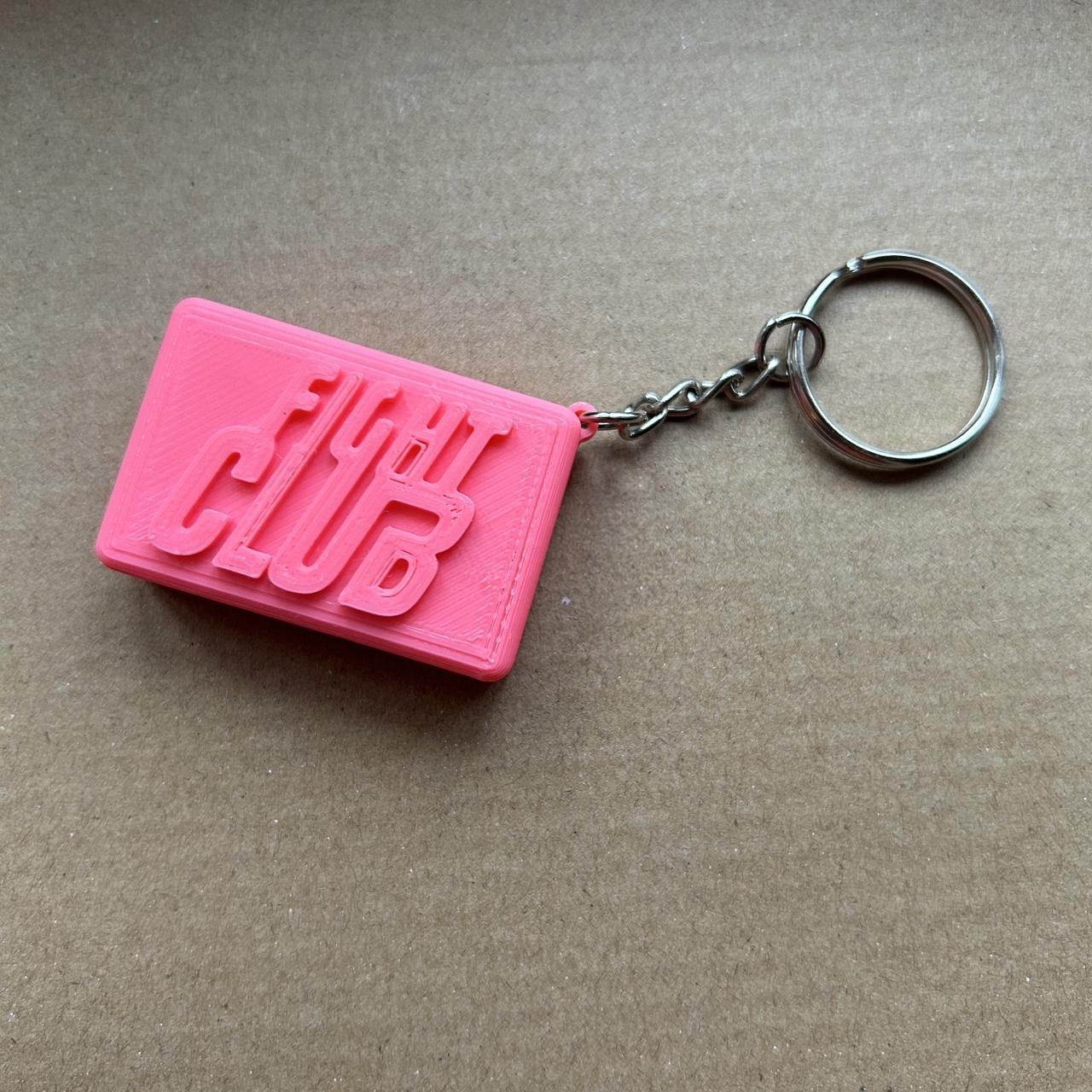 Pink Fight Club keychain #FightClub 3D printed fight... | Depop