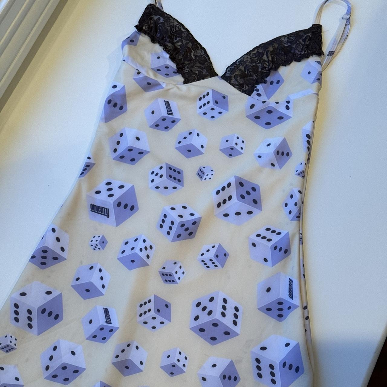 Yellow omighty dice dress Size small - Depop