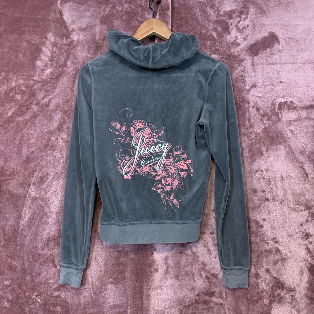 2000s Grey Juicy Couture Jacket Y2K Velour Juicy... - Depop
