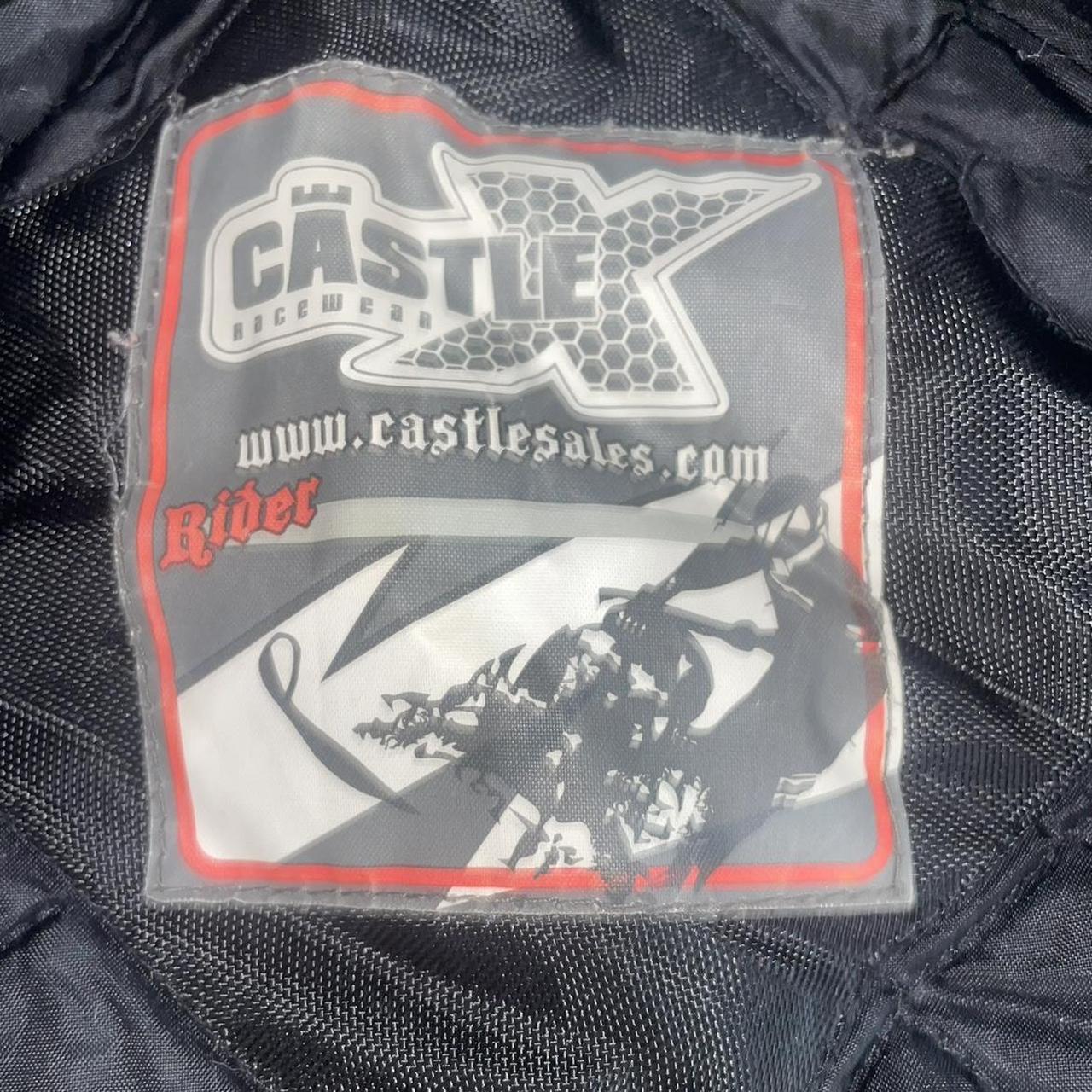 Castle racing moto jacket pink and black insane... - Depop