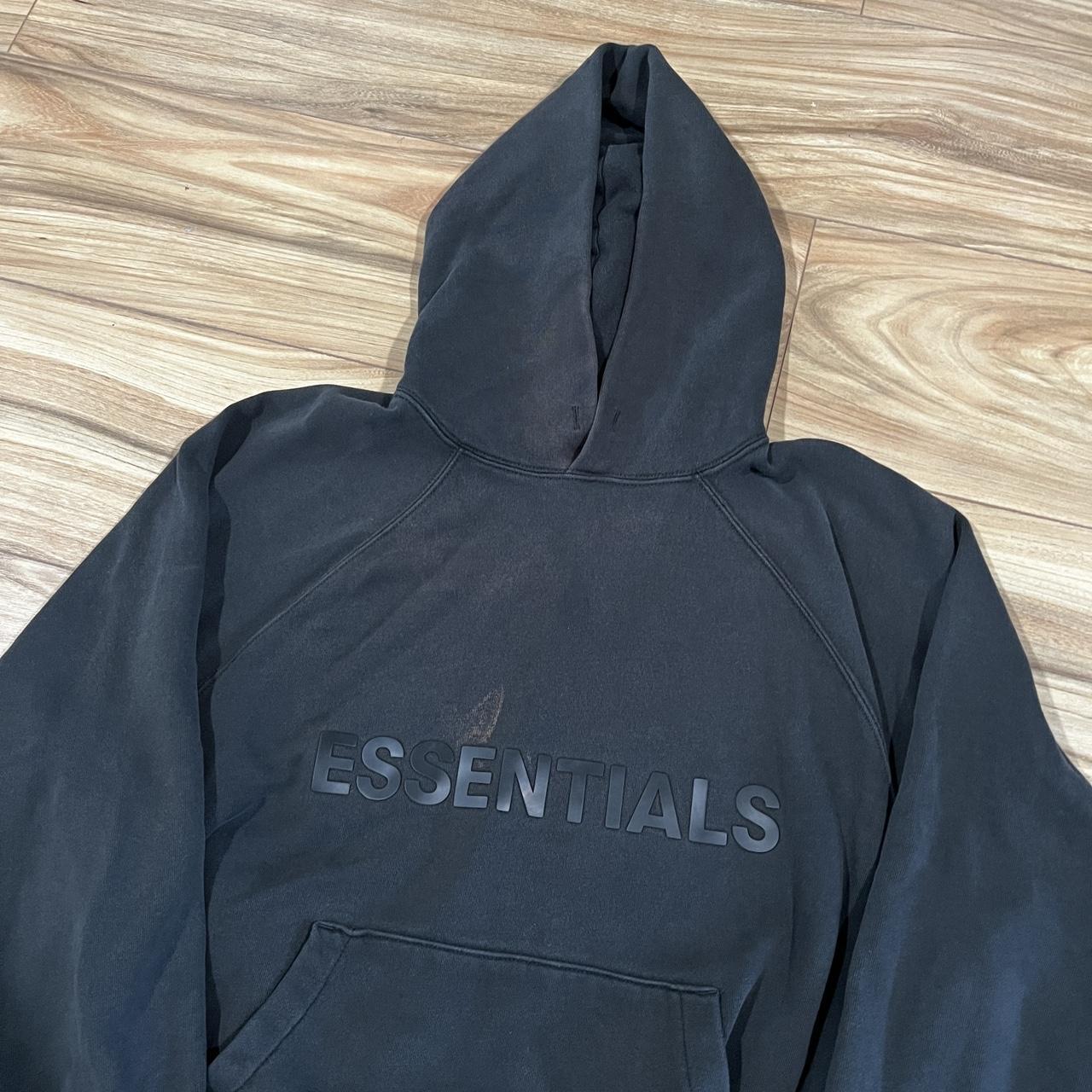 Vintage Essentials Front Logo Hoodie Size... - Depop