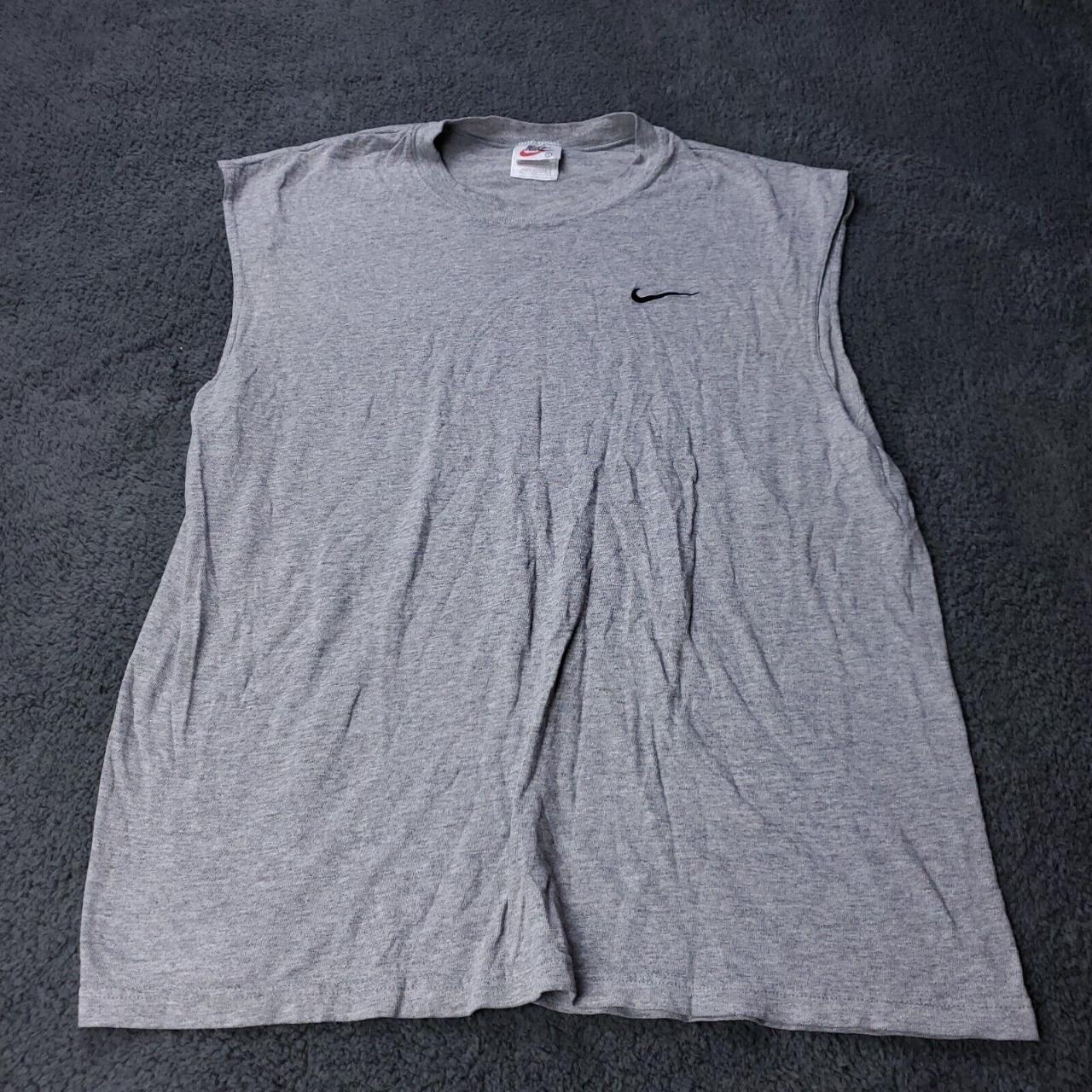 VINTAGE Nike Red Tag Tank Top Mens Size L... - Depop