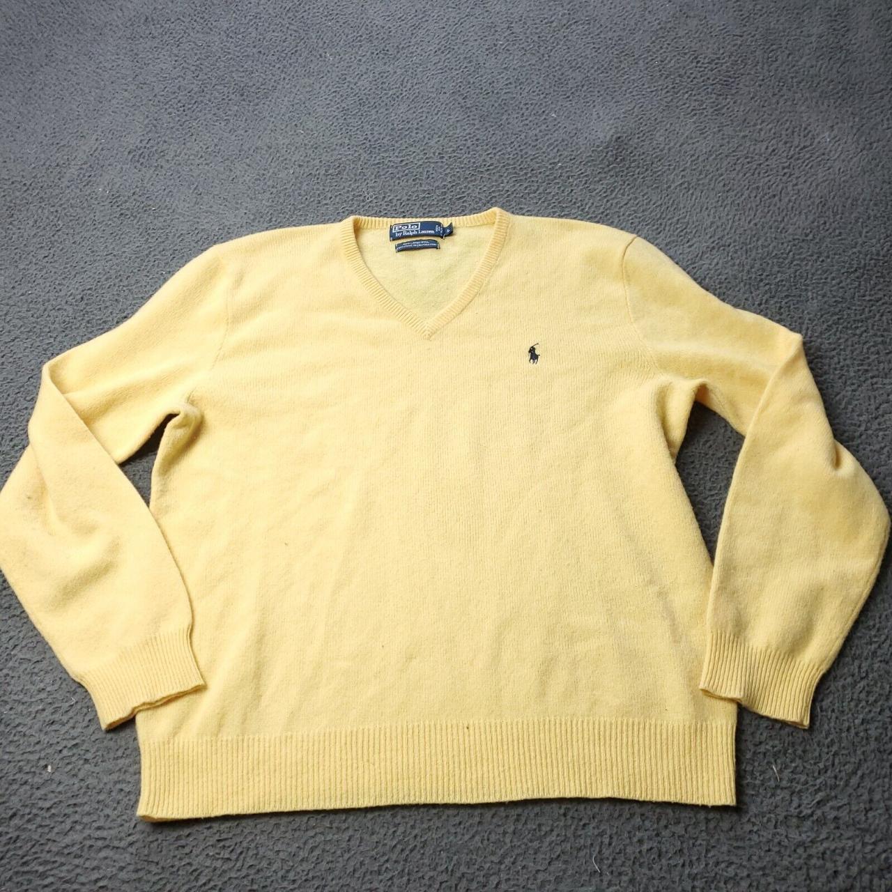 Polo Ralph Lauren Men's Yellow Jumper | Depop