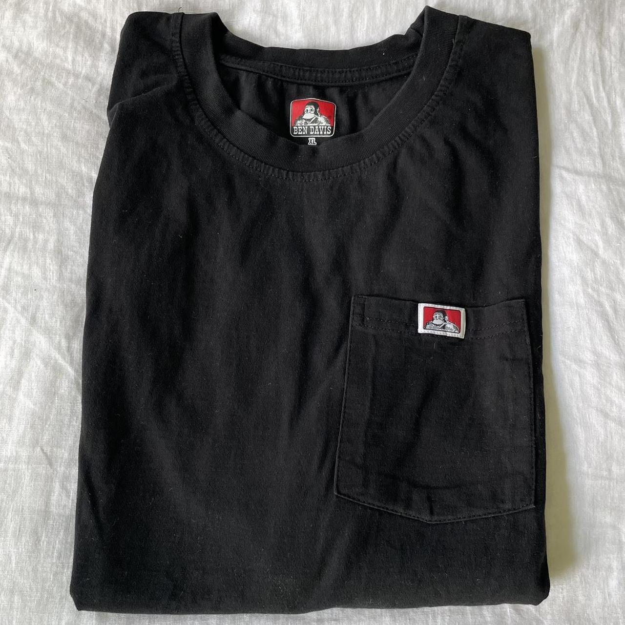 Ben Davis Classic Label Heavy Duty T-Shirt -Black,... - Depop