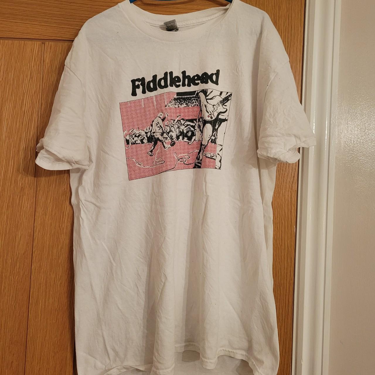 White Fiddlehead Tee From 2022 UK Tour Great... - Depop