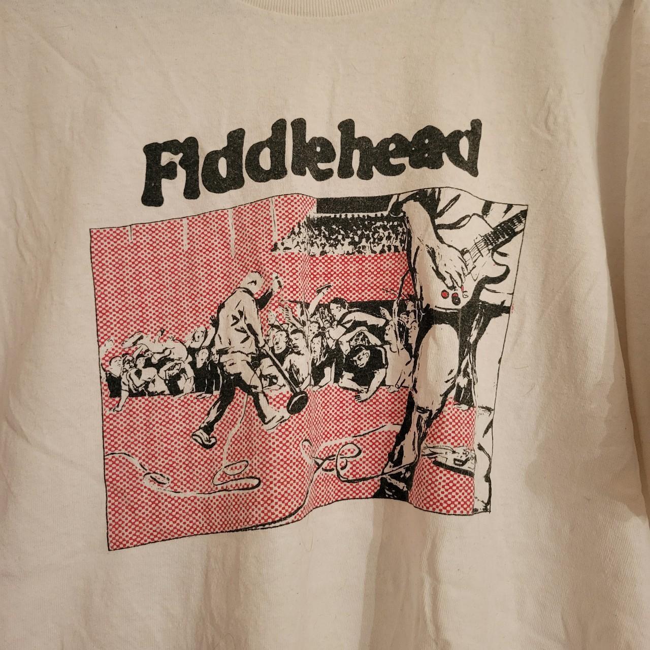 White Fiddlehead Tee From 2022 UK Tour Great... - Depop