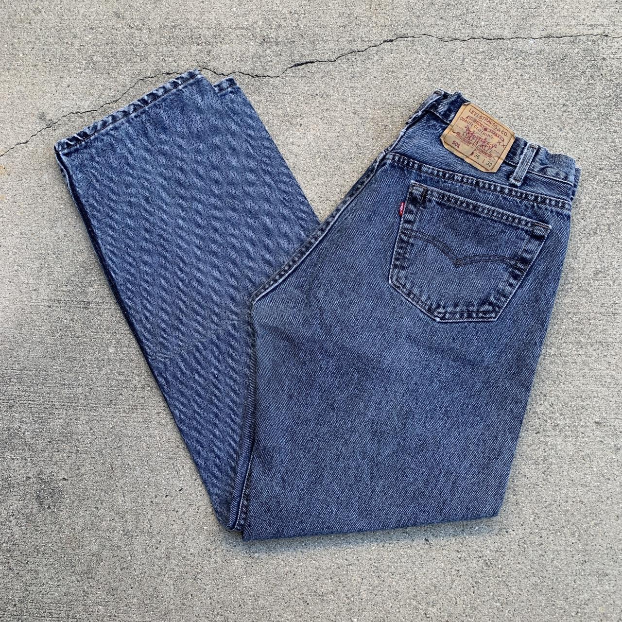 Vintage Levi’s 501 Denim Jeans - Great used... - Depop
