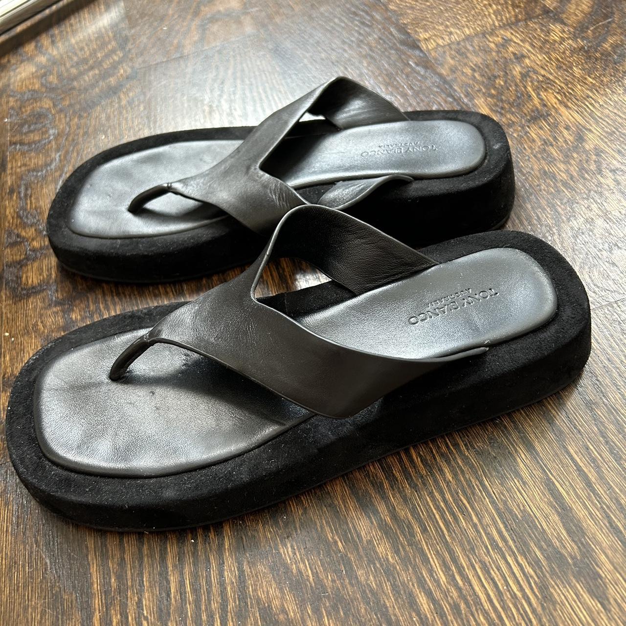 Tony Bianco Black Ives Como Sandals Size 9 The have... - Depop