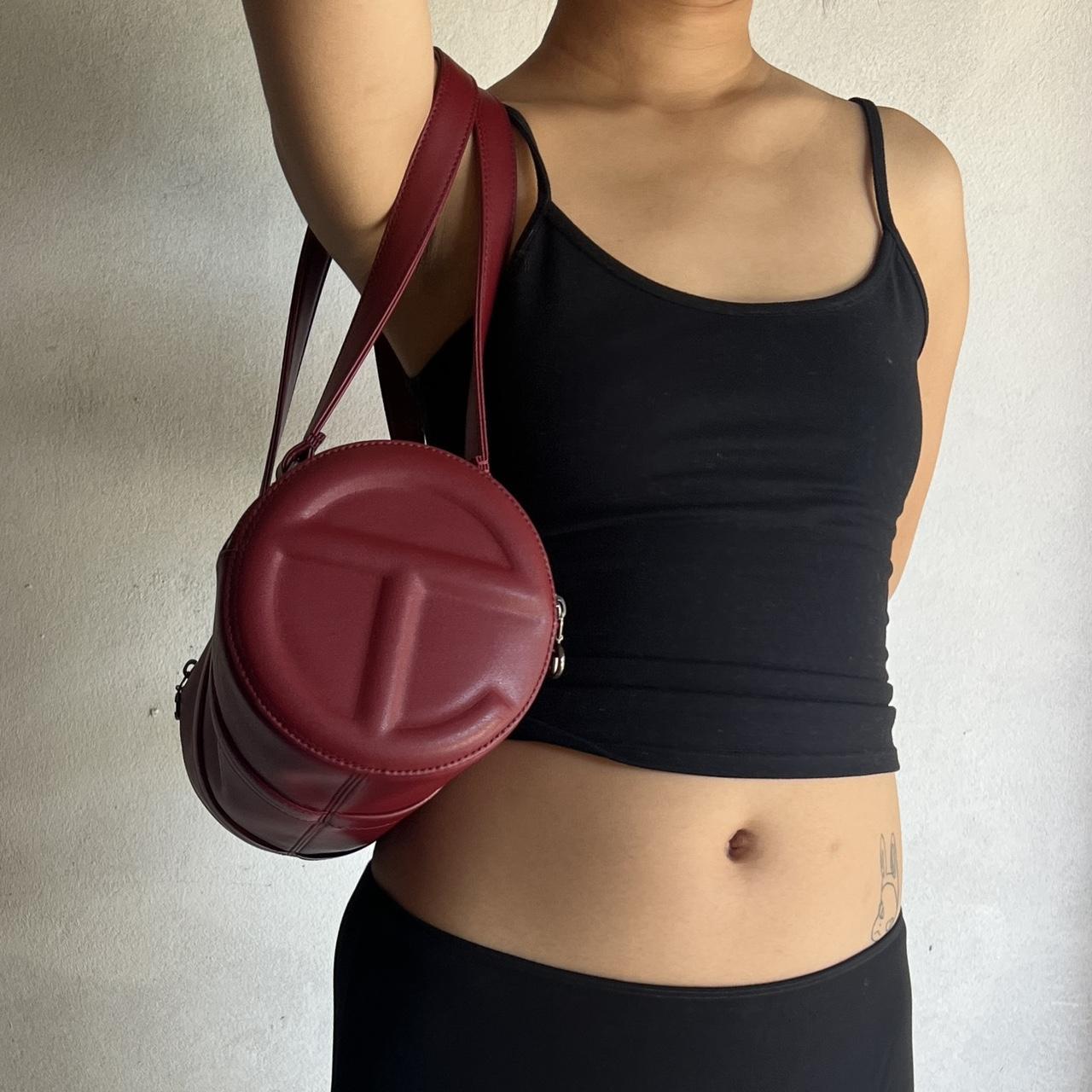 medium telfar duffle in oxblood $15 au shipping... - Depop